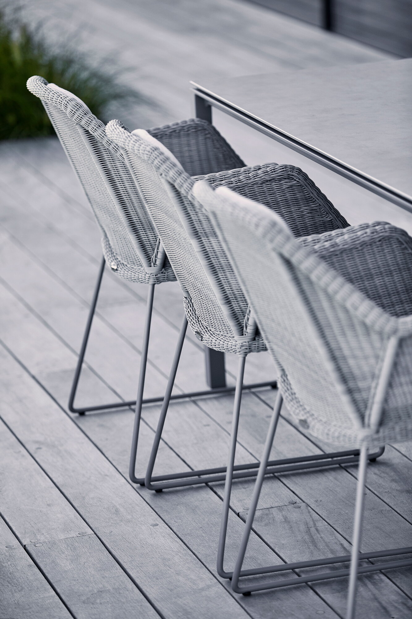 Cane-line Pure dining table, 200x100cm, light grey - concrete grey ...