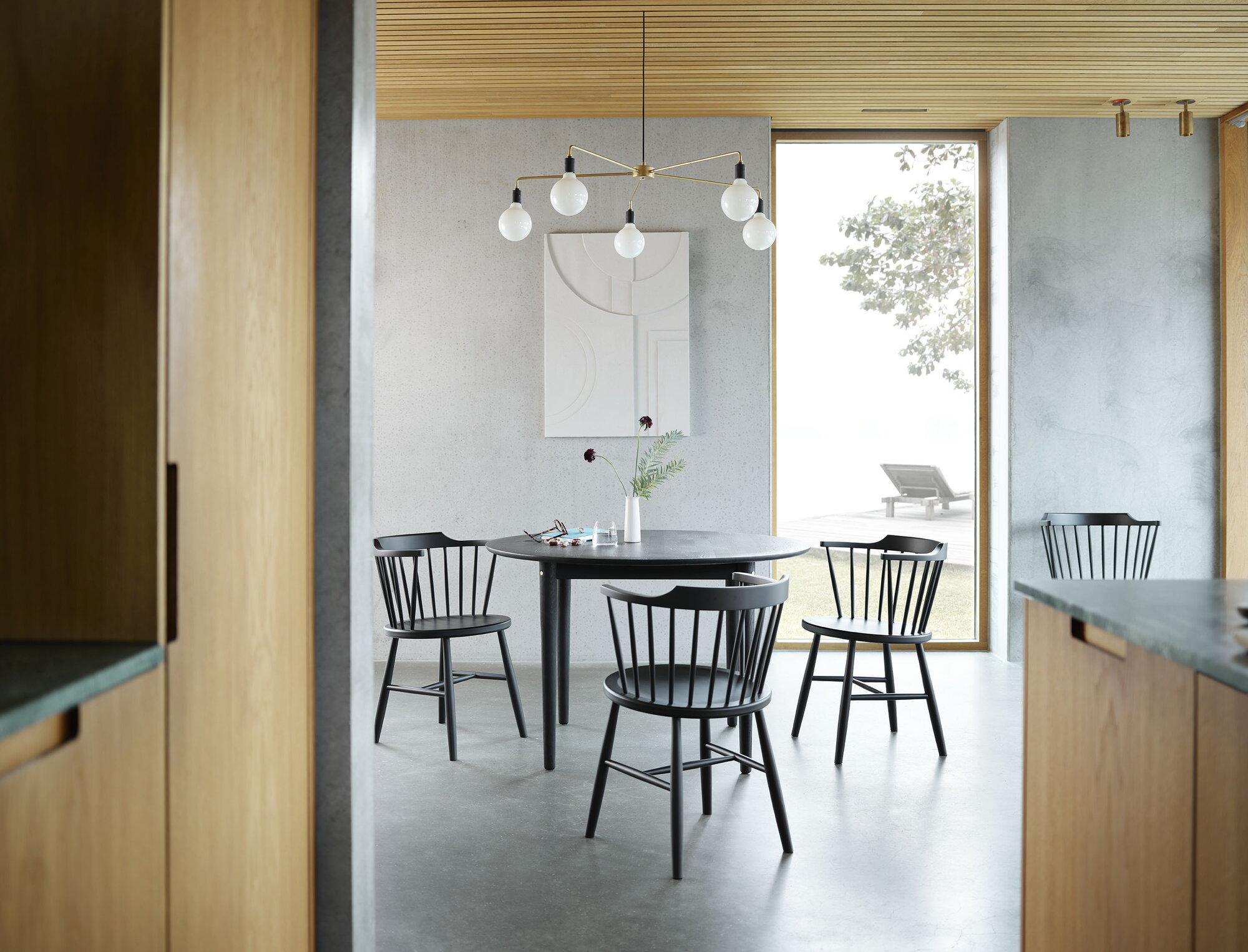 FDB Møbler J18 chair, black | Finnish Design Shop