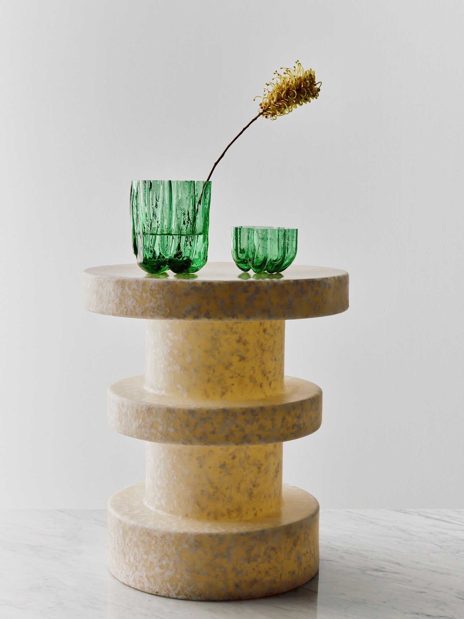 Kosta Boda Crackle vaso, 121 mm, verde scuro | Finnish Design Shop
