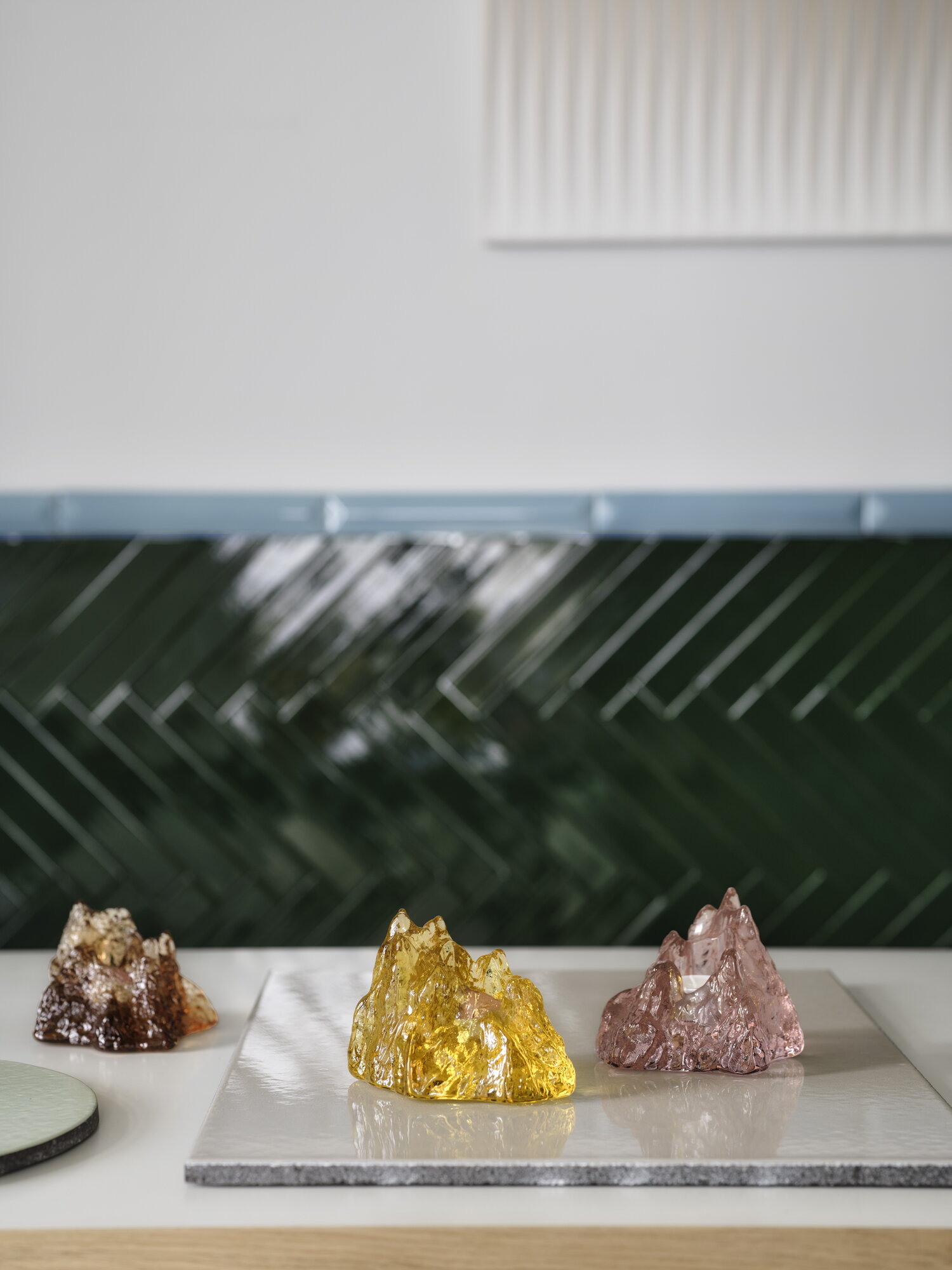 Kosta Boda The Rock votive, 91 mm, pink | Finnish Design Shop