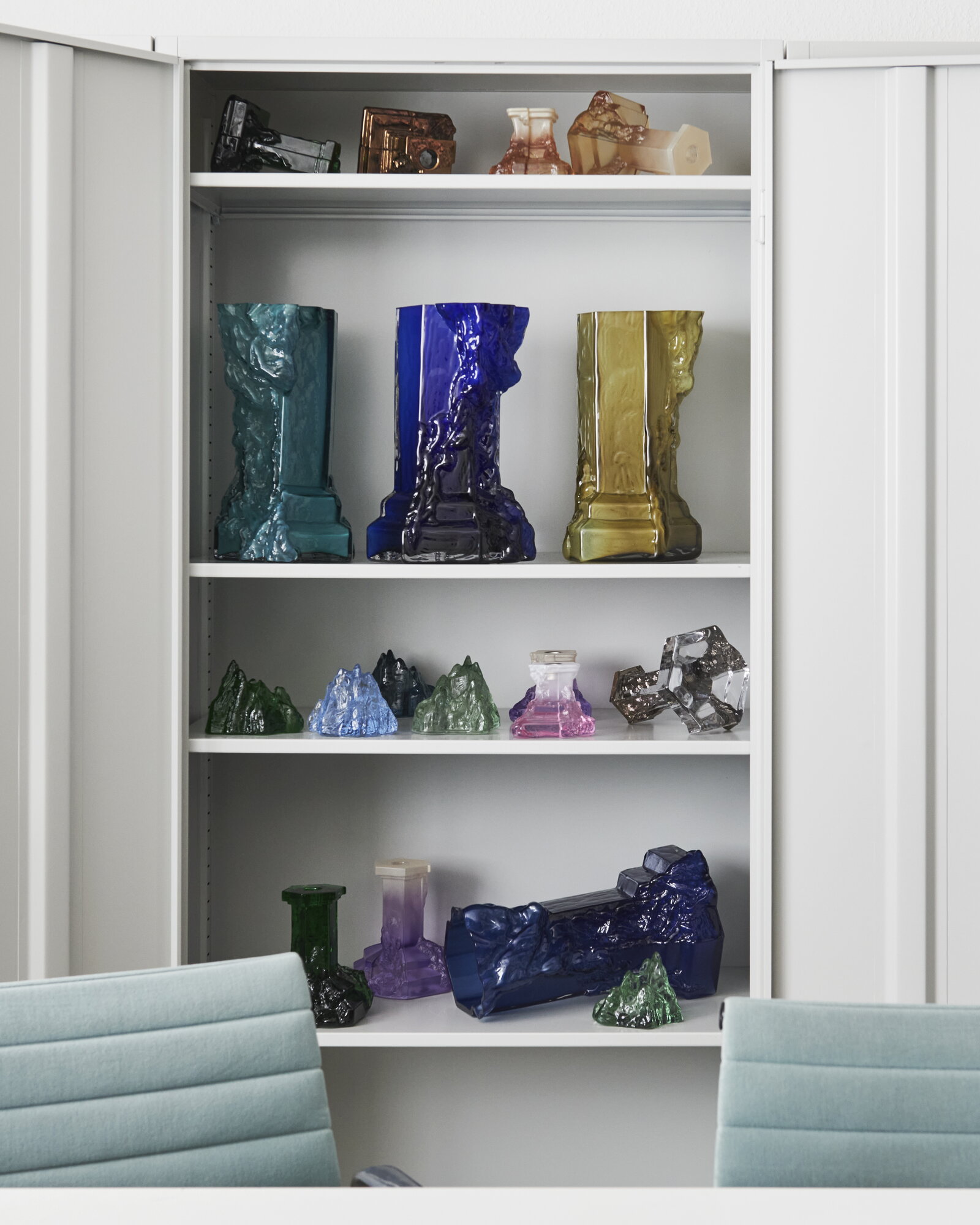 Kosta Boda The Rock votive, 91 mm, blue green | Finnish Design Shop