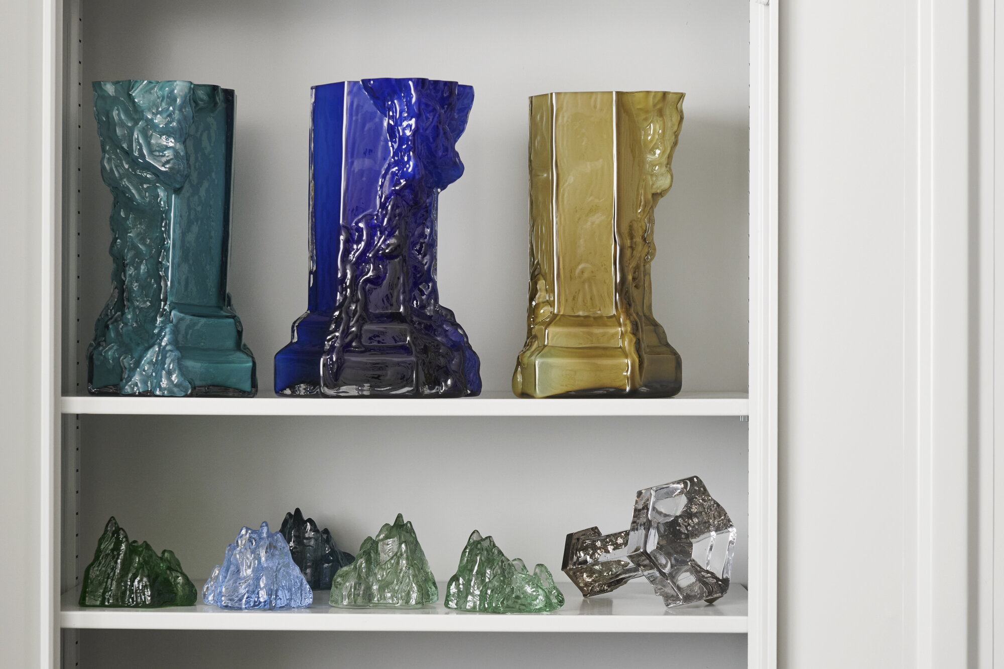 Kosta Boda The Rock kynttilälyhty, 91 mm, sinivihreä | Finnish Design Shop