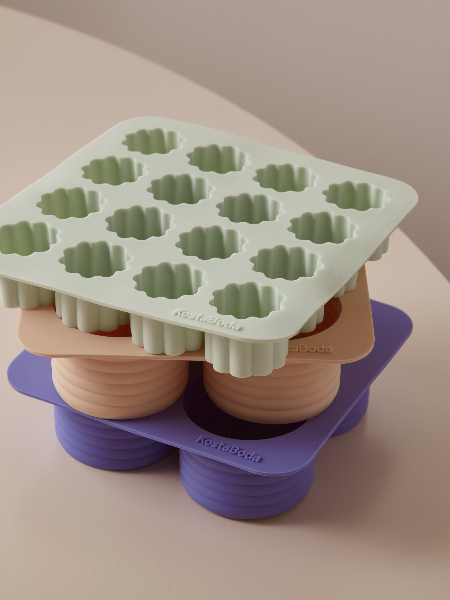 Kosta Boda Viva stampo per ghiaccio, 4 pezzi, 13 cl, rosa pallido ...