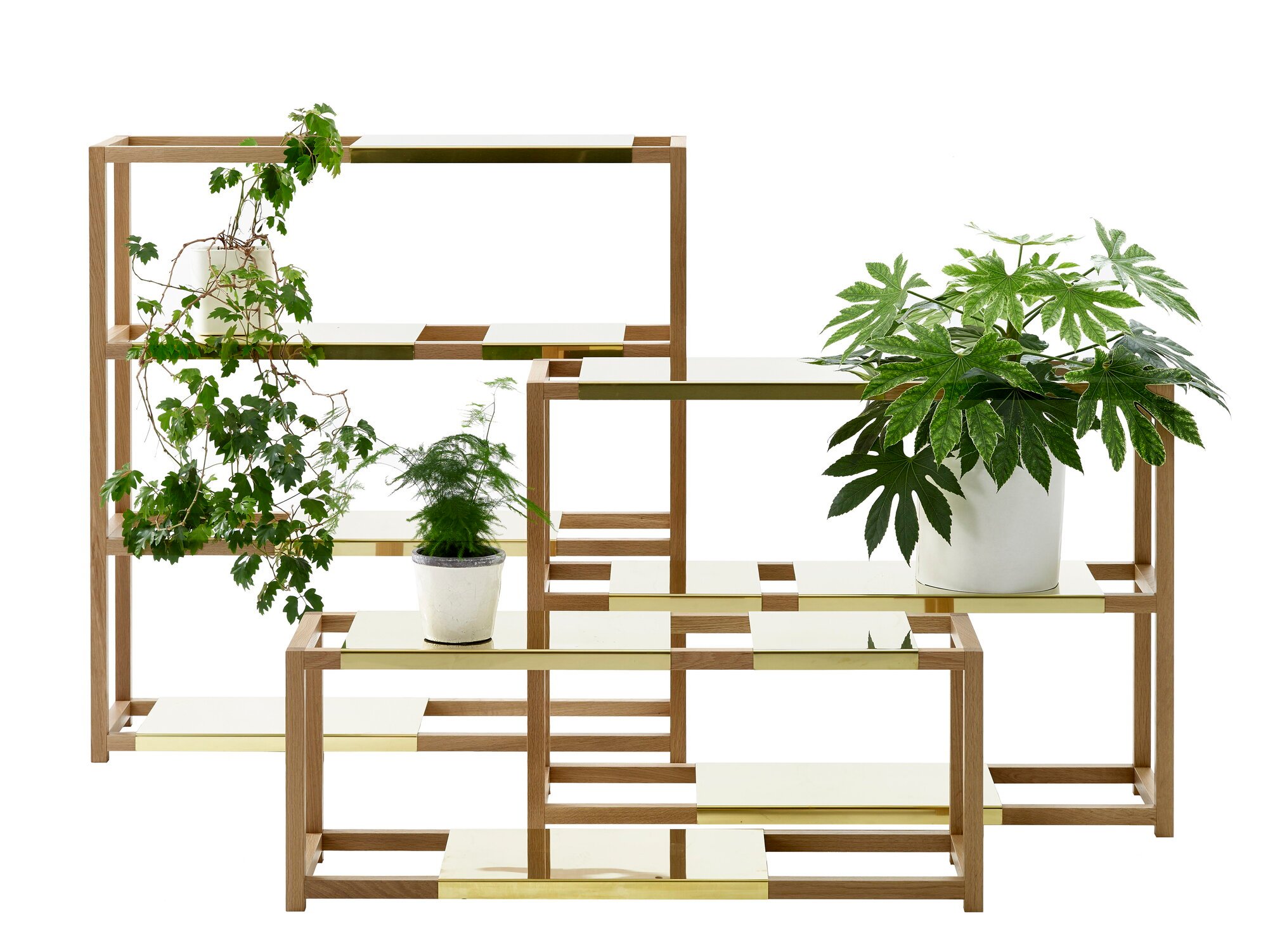 Adea The Botanic Shelf, natural oak - black | Finnish Design Shop