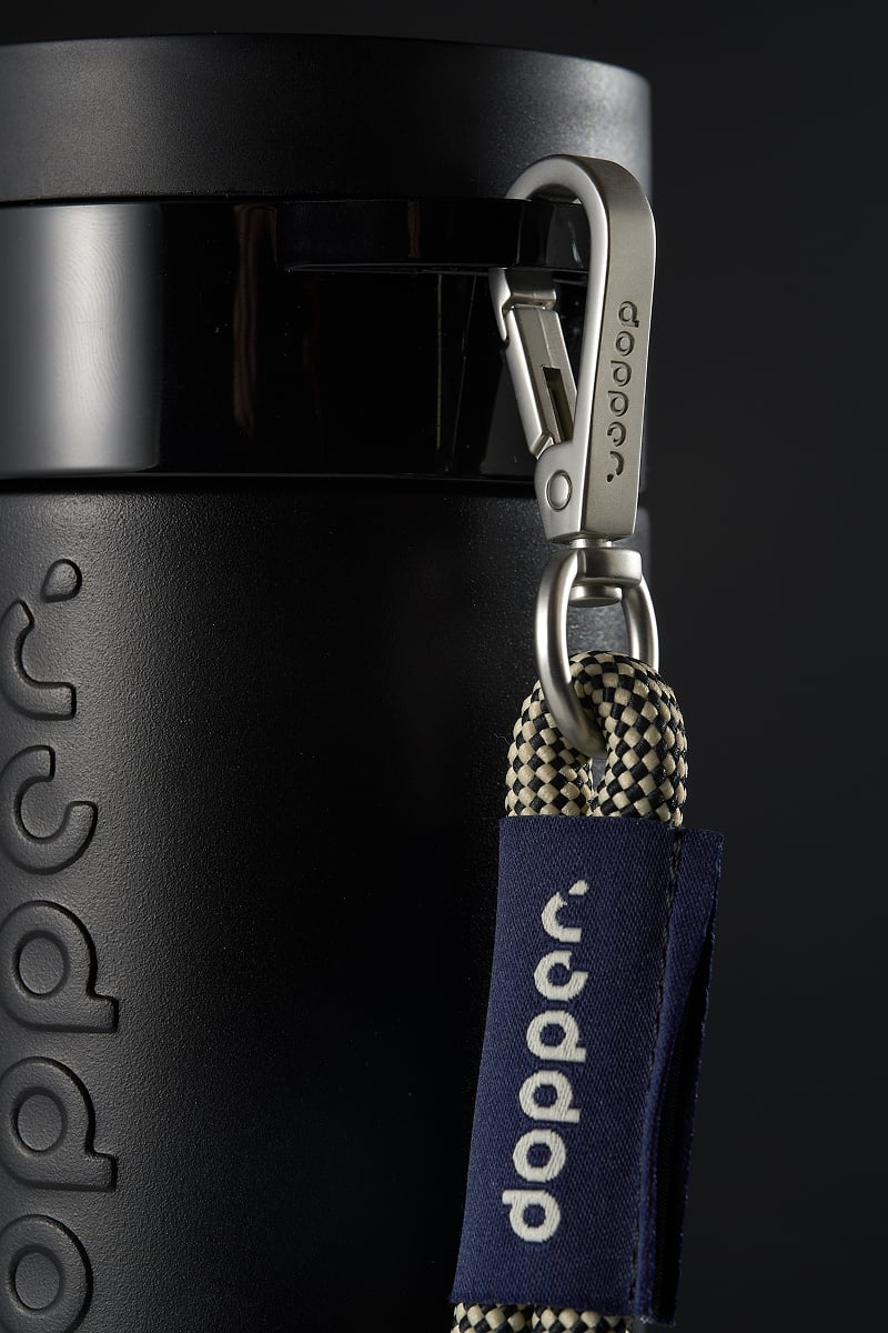 Dopper Wrist cord and mug ring, sandy black - black | Finnish Design Shop