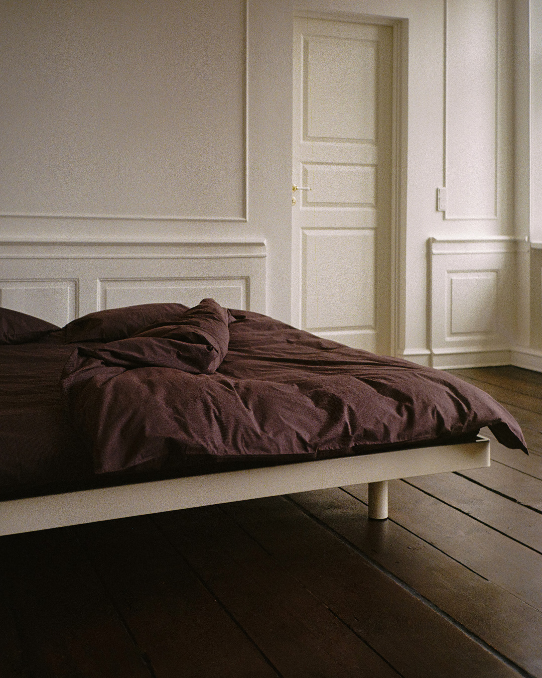 ReFramed MC-1 bed frame with slats, ivory | Finnish Design Shop