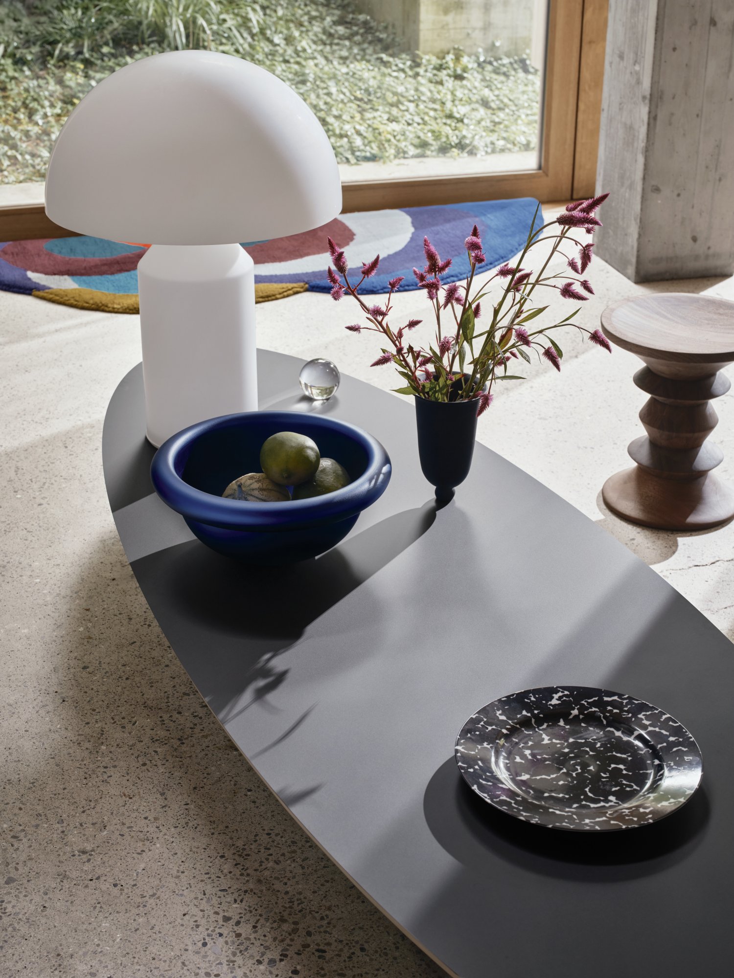 Vitra Stool, model A, dark walnut | Finnish Design Shop