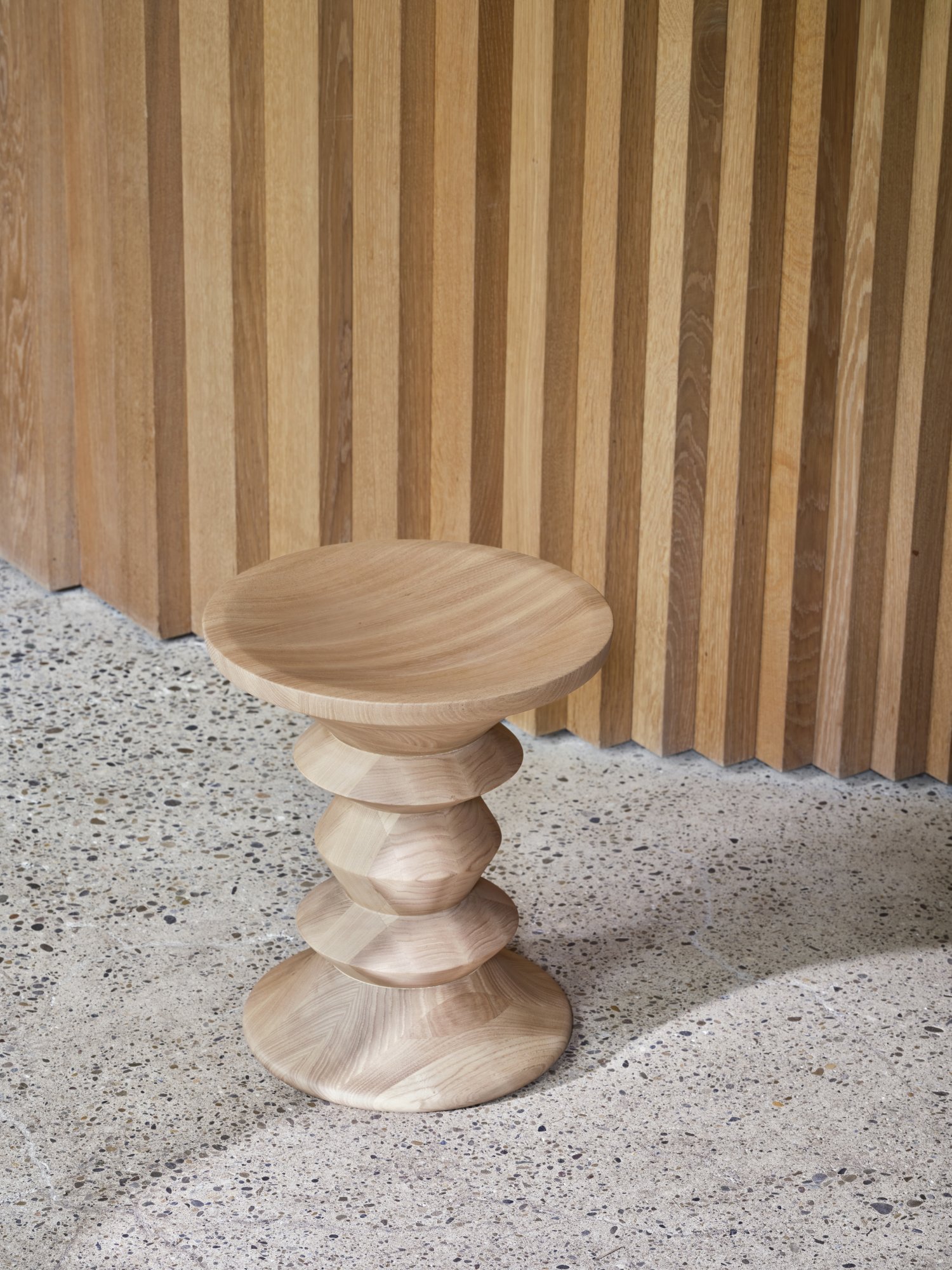 Vitra Stool, model A, chestnut | Finnish Design Shop NL