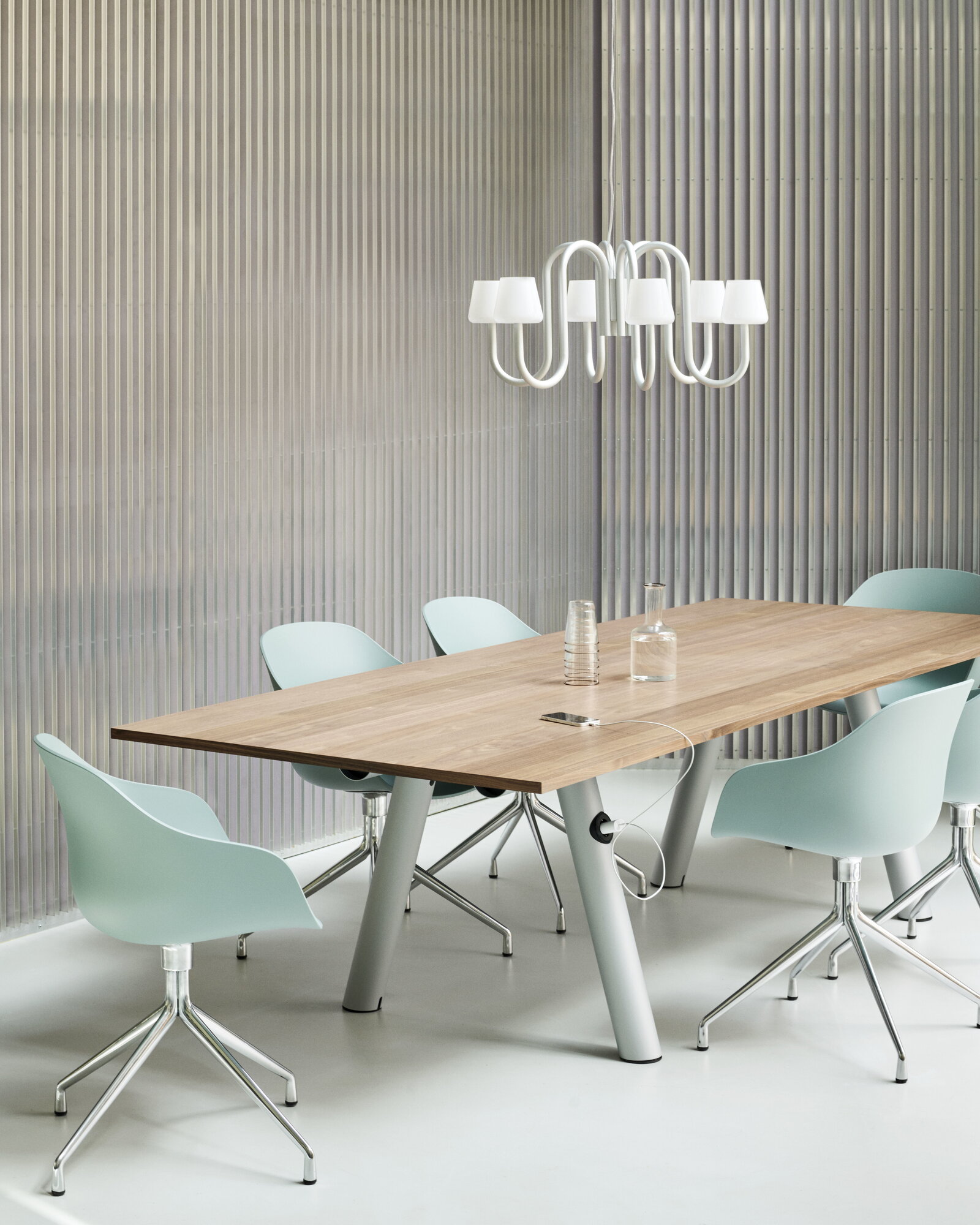 HAY Apollo chandelier 745, white opal glass | Finnish Design Shop