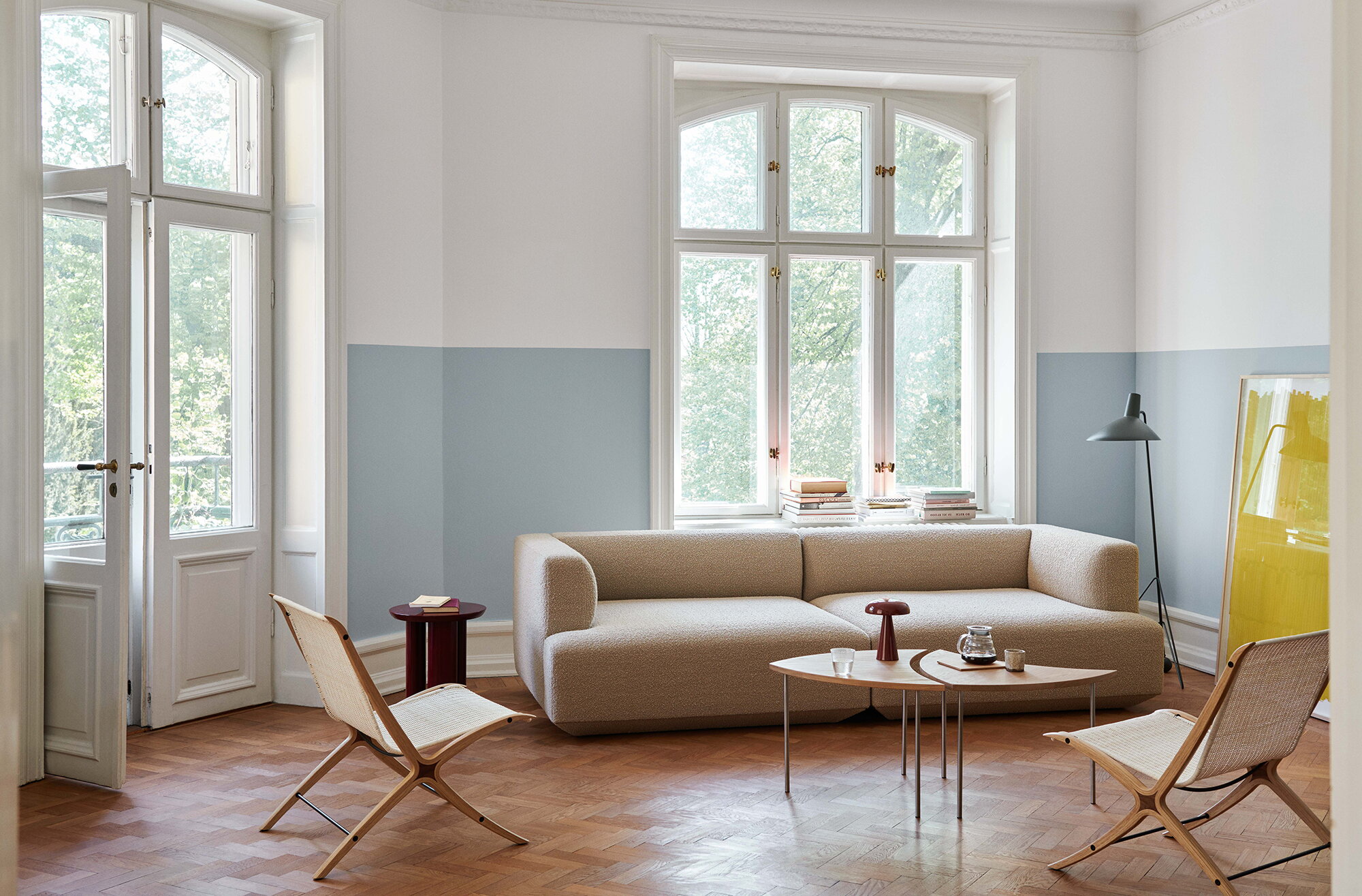 &Tradition X HM10 lounge chair, oak with walnut insert - natural ...