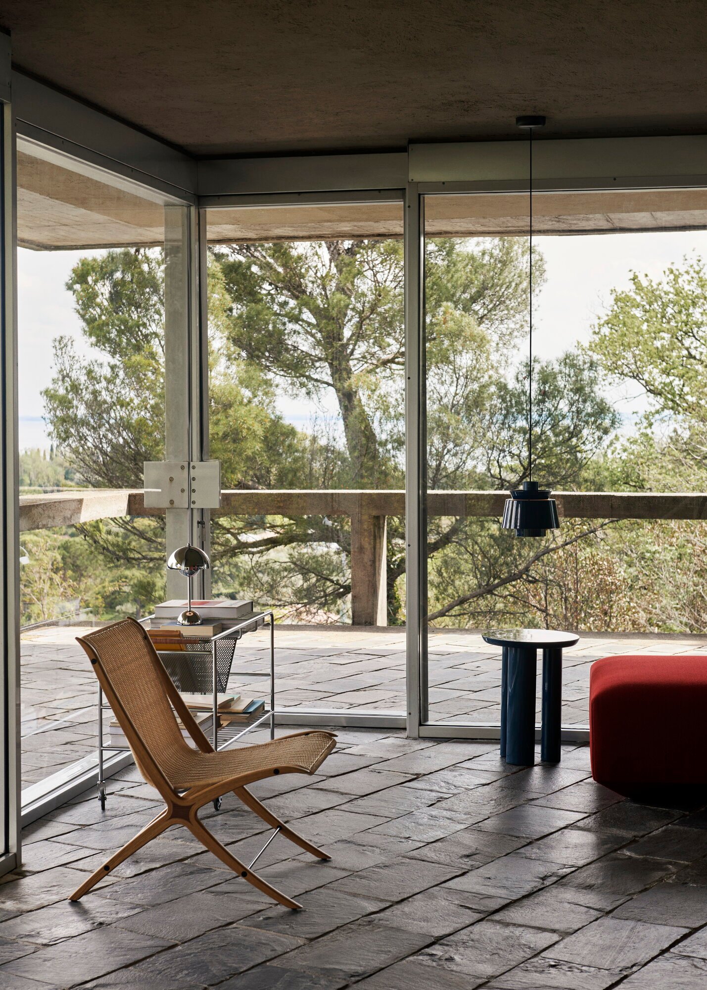 &Tradition Utzon pendant JU1, steel blue, Special Edition | Finnish ...