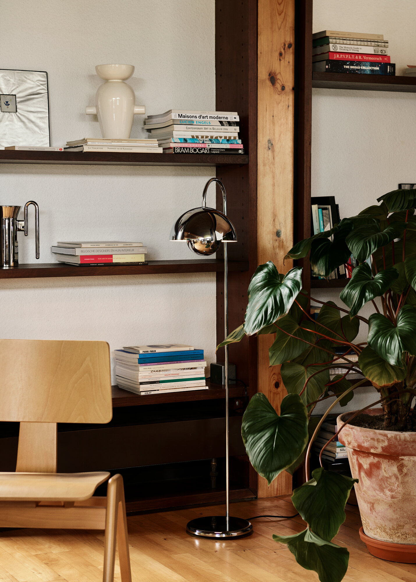 &Tradition Flowerpot VP12 floor lamp, chrome plated | Finnish Design Shop