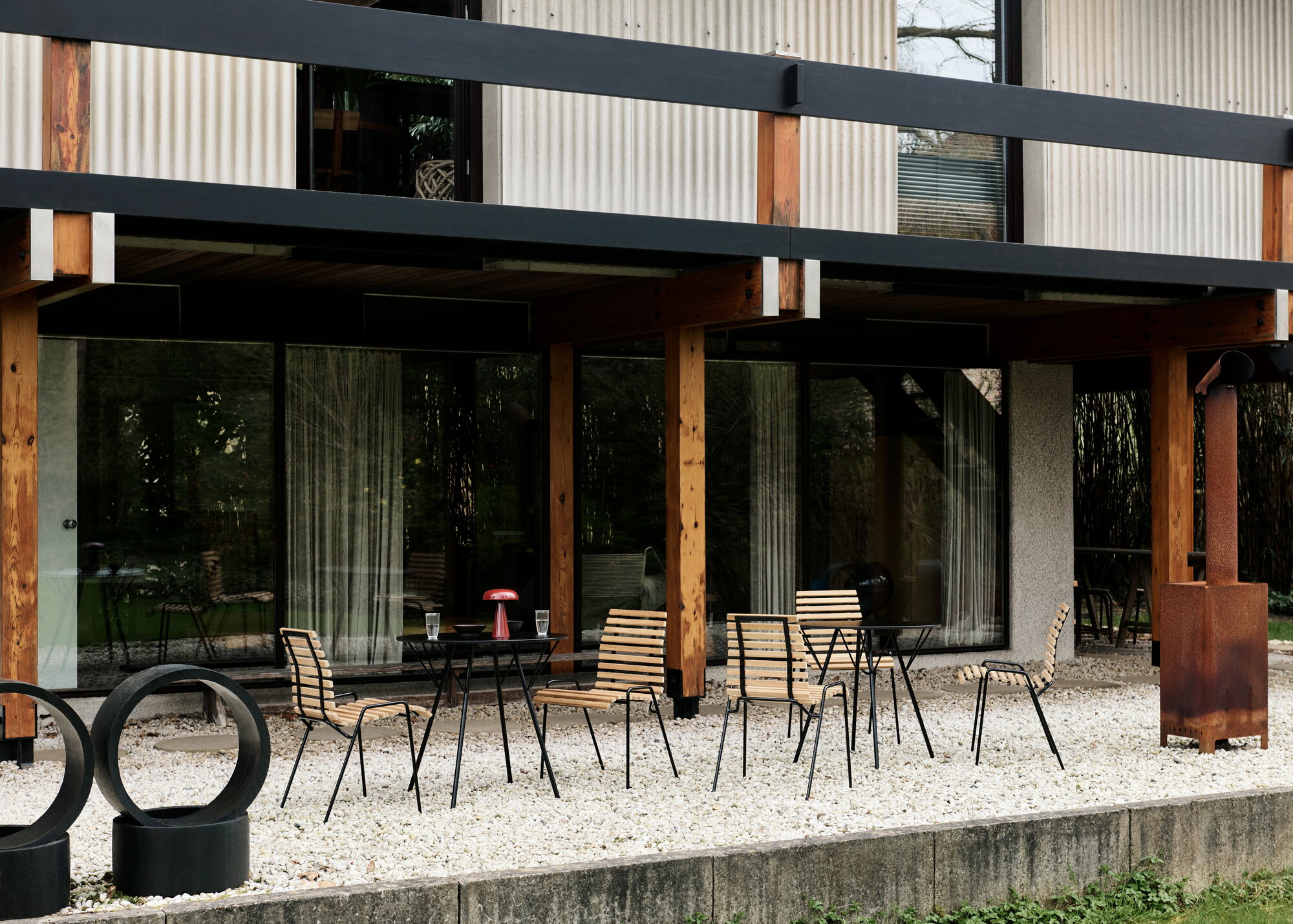 &Tradition RFH RD5 terrace table, 75 cm, black - black laminate | Finnish Design Shop