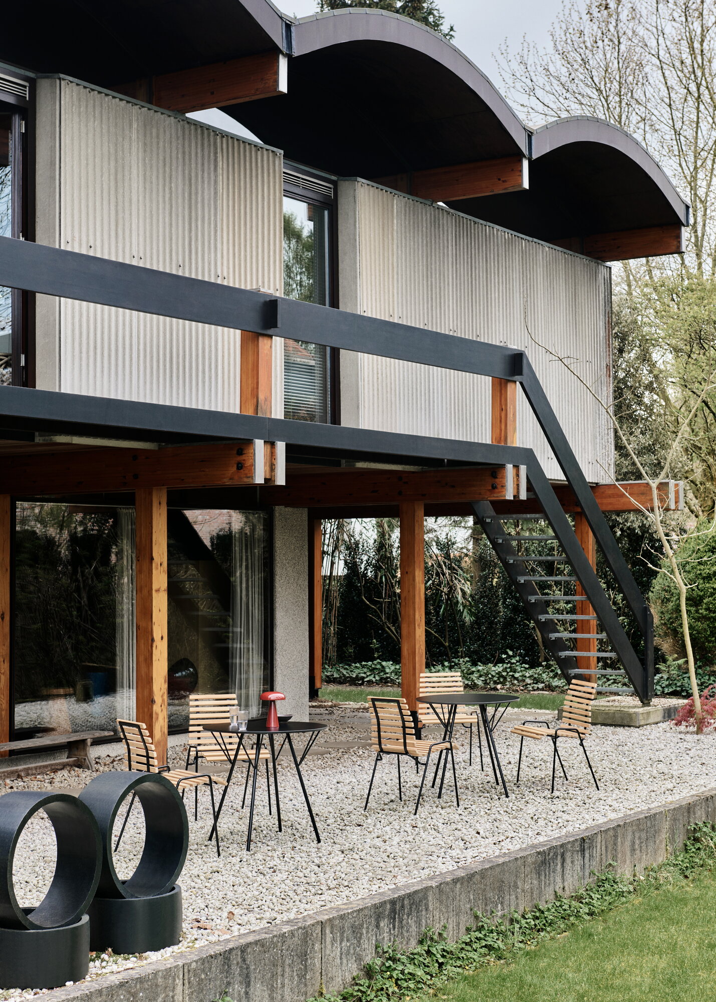 &Tradition RFH RD5 terrace table, 75 cm, black - black laminate | Finnish Design Shop UK