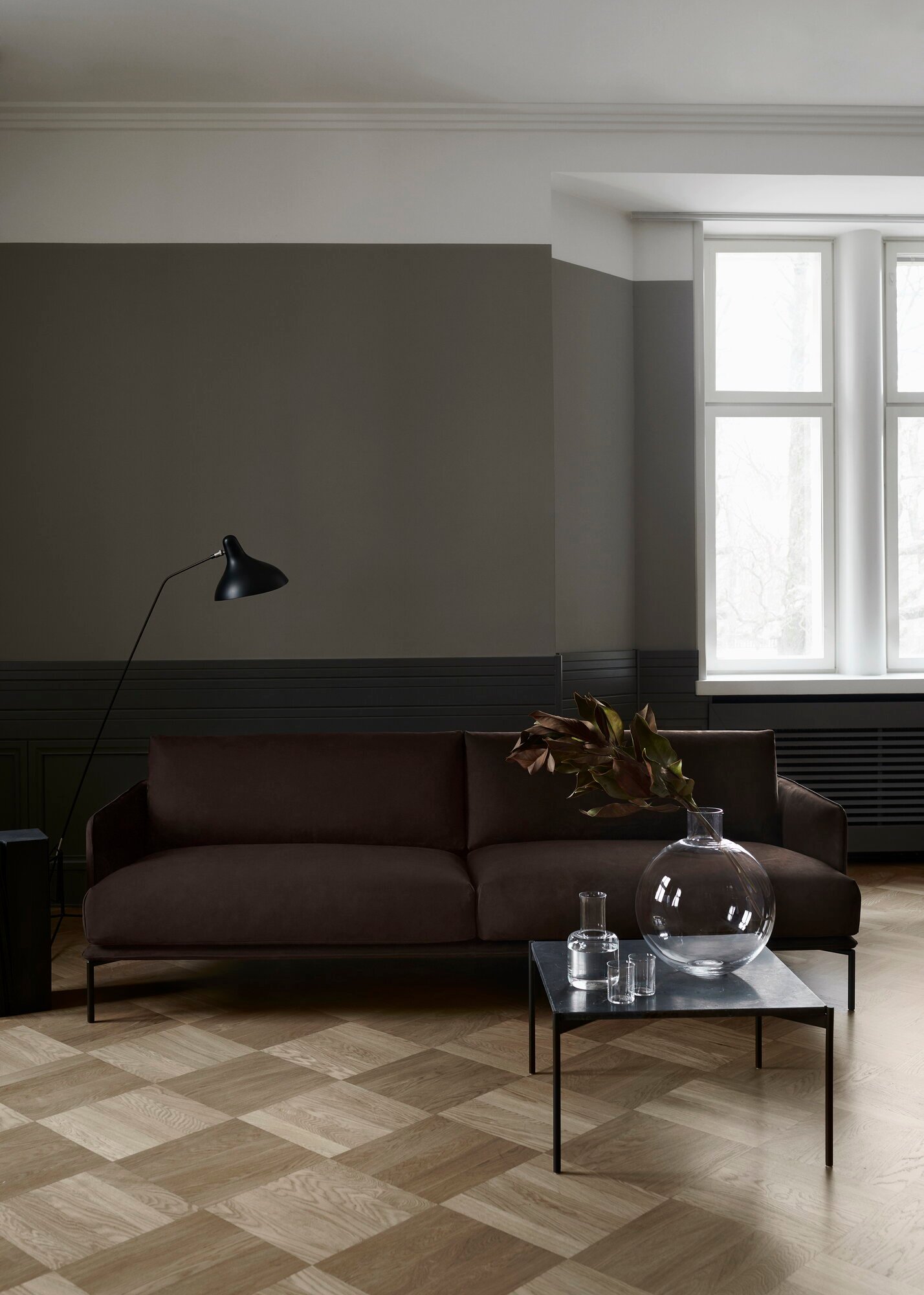 Adea Baron sofa, nubuck leather | Finnish Design Shop