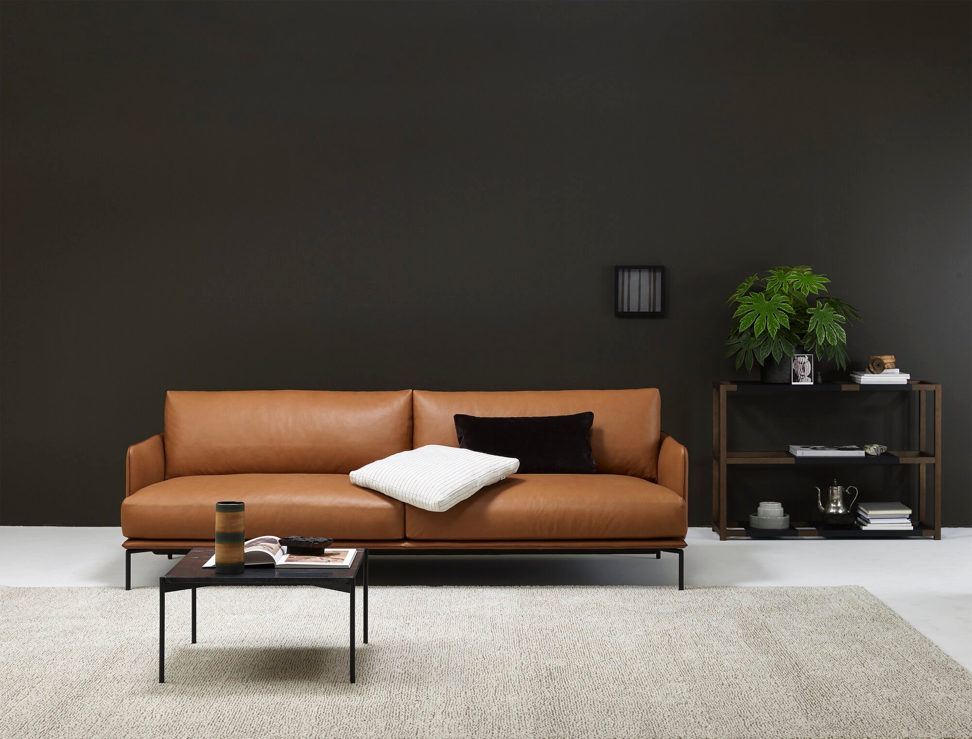 Adea The Botanic Shelf, natural oak - black | Finnish Design Shop