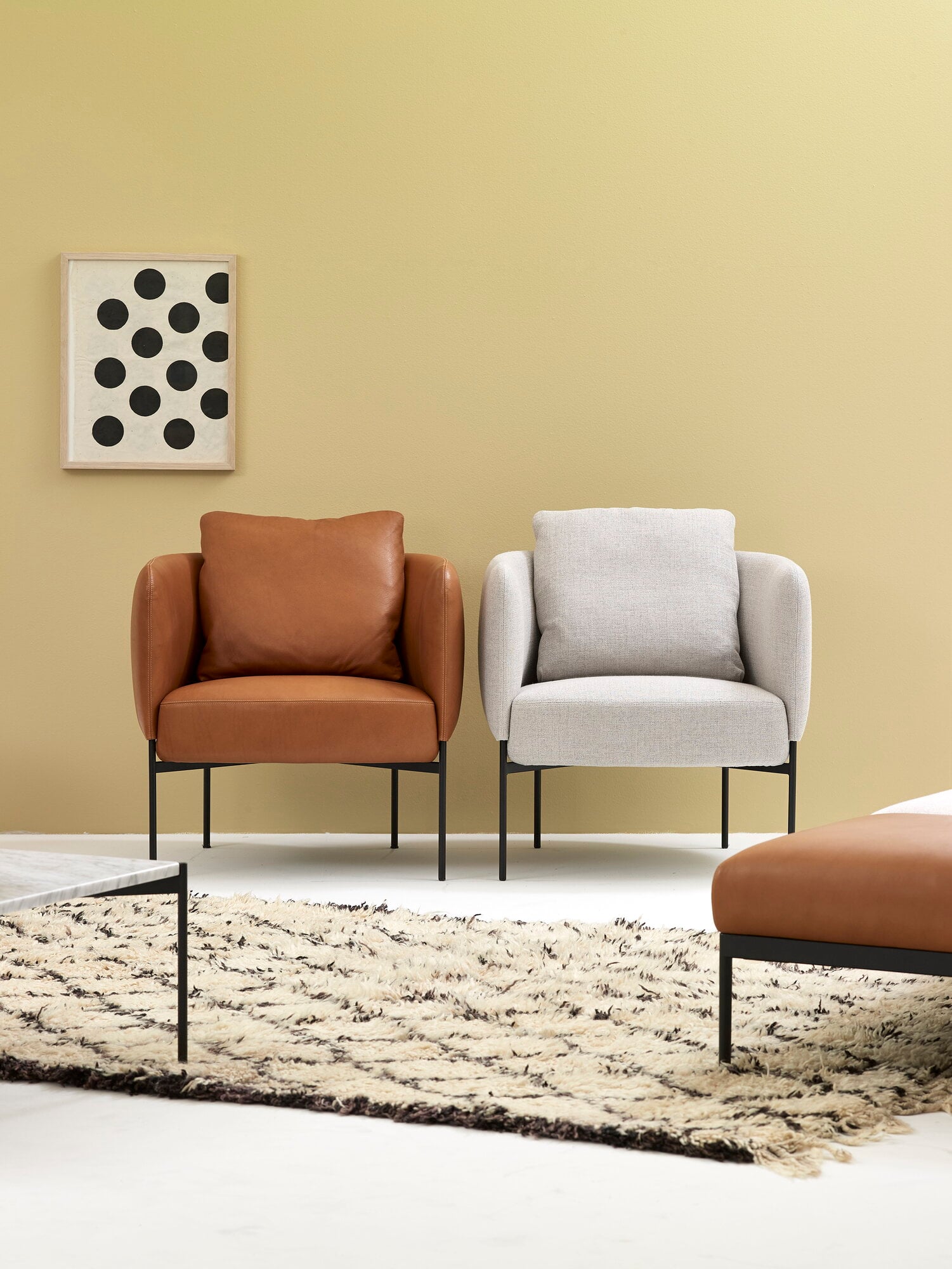 Adea Bonnet Club lounge chair, aniline leather | Finnish Design Shop