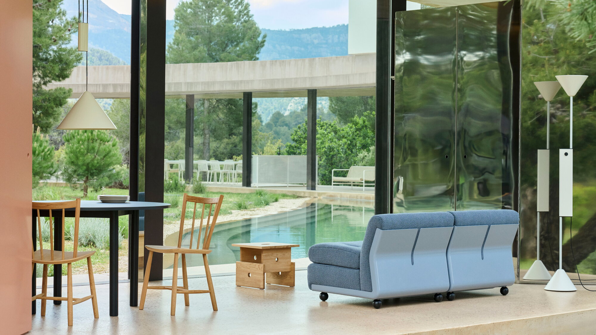 HAY Compass Adjustable pendant, 430, oyster white | Finnish Design Shop