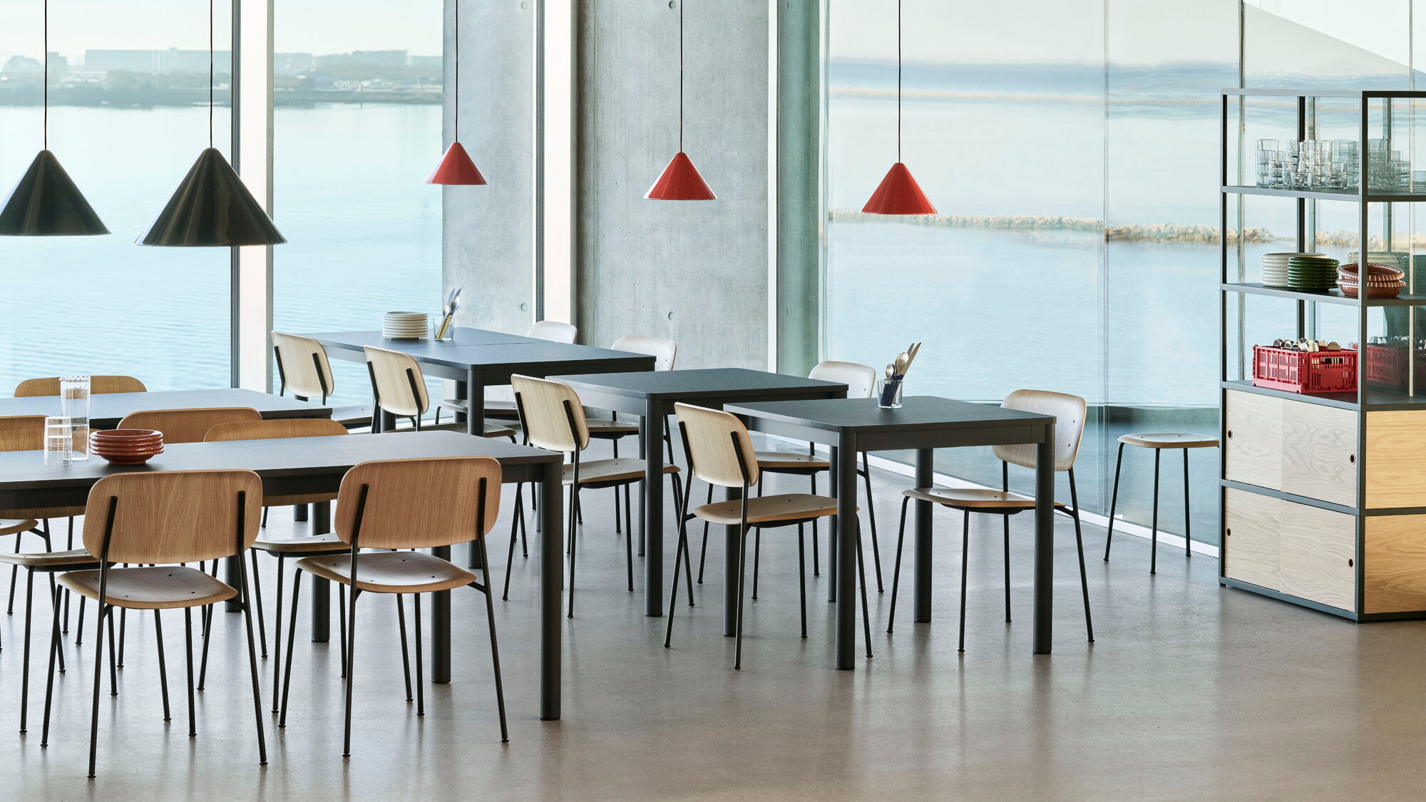 HAY Compass pendant, 430, soft black | Finnish Design Shop