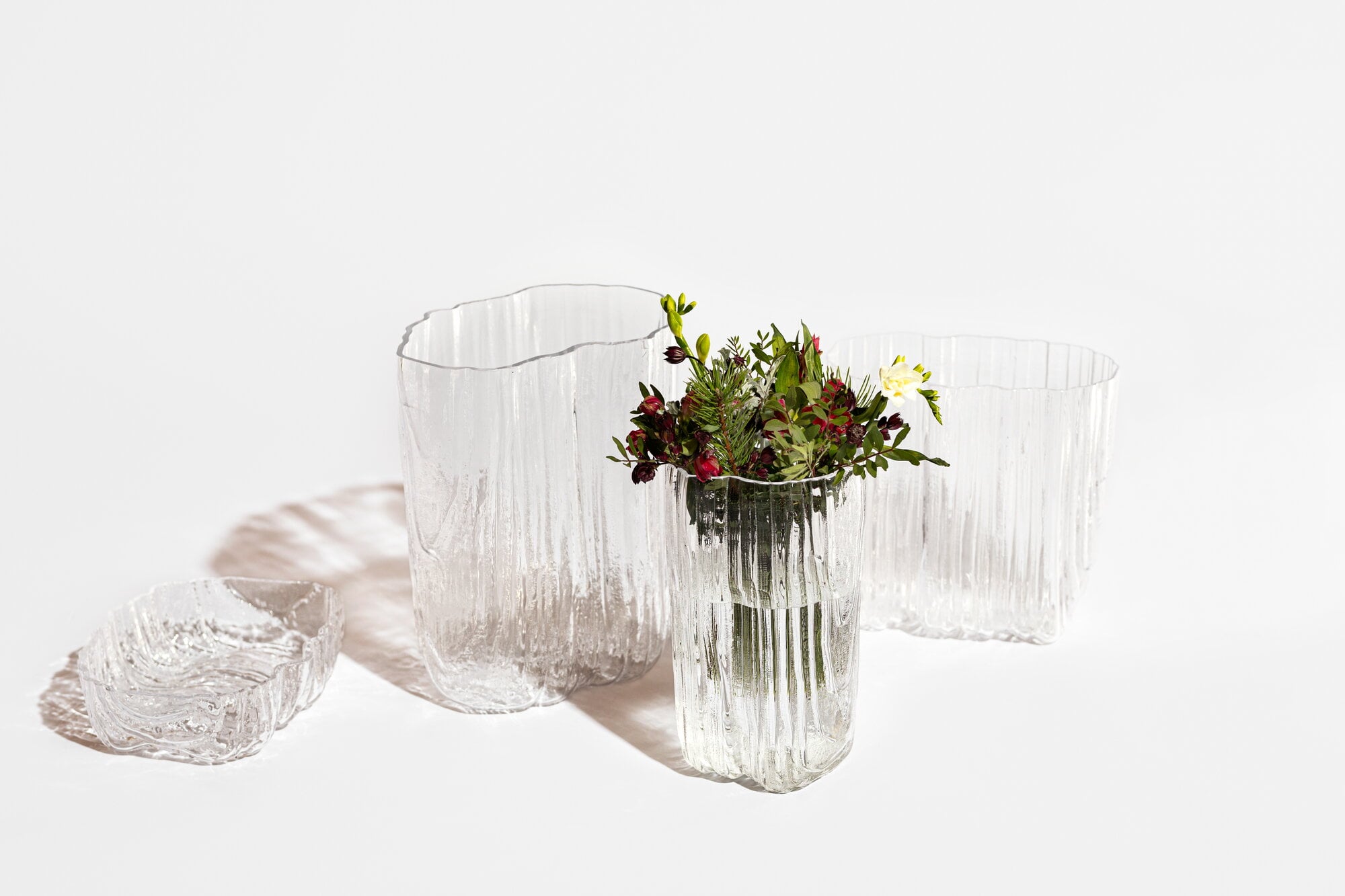 Antrei Hartikainen Melt vase, L, clear | Finnish Design Shop