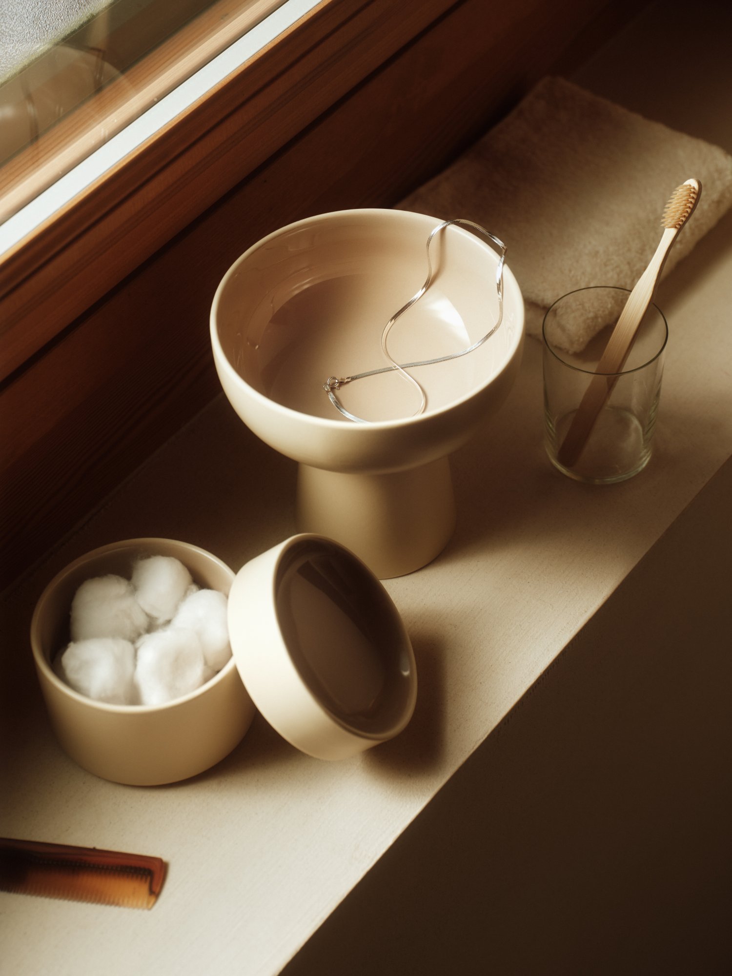 Arabia Kirnu decorative bowl, 16 x 16 cm, beige | Finnish Design Shop