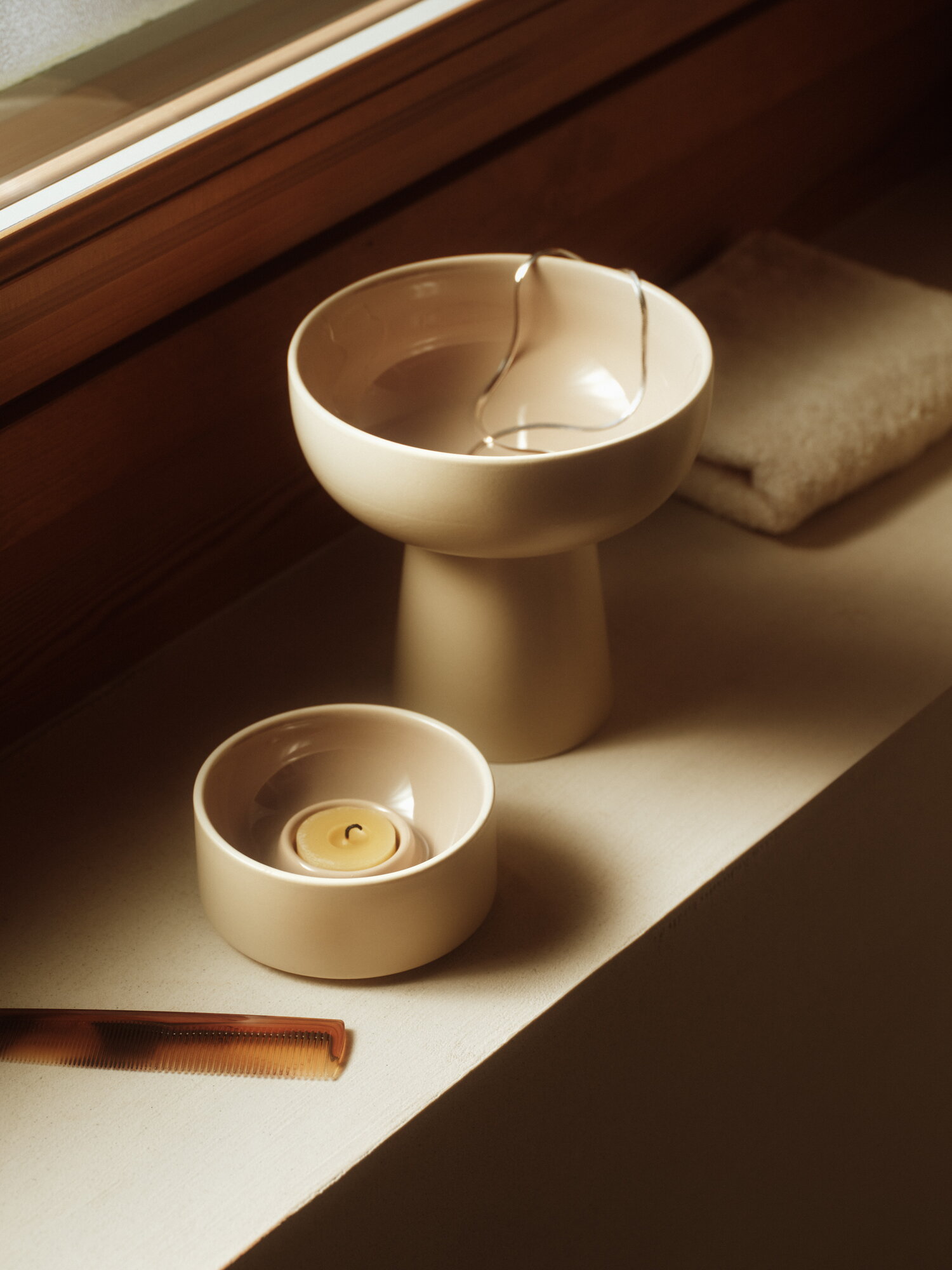 Arabia Kirnu decorative bowl, 16 x 16 cm, beige | Finnish Design Shop