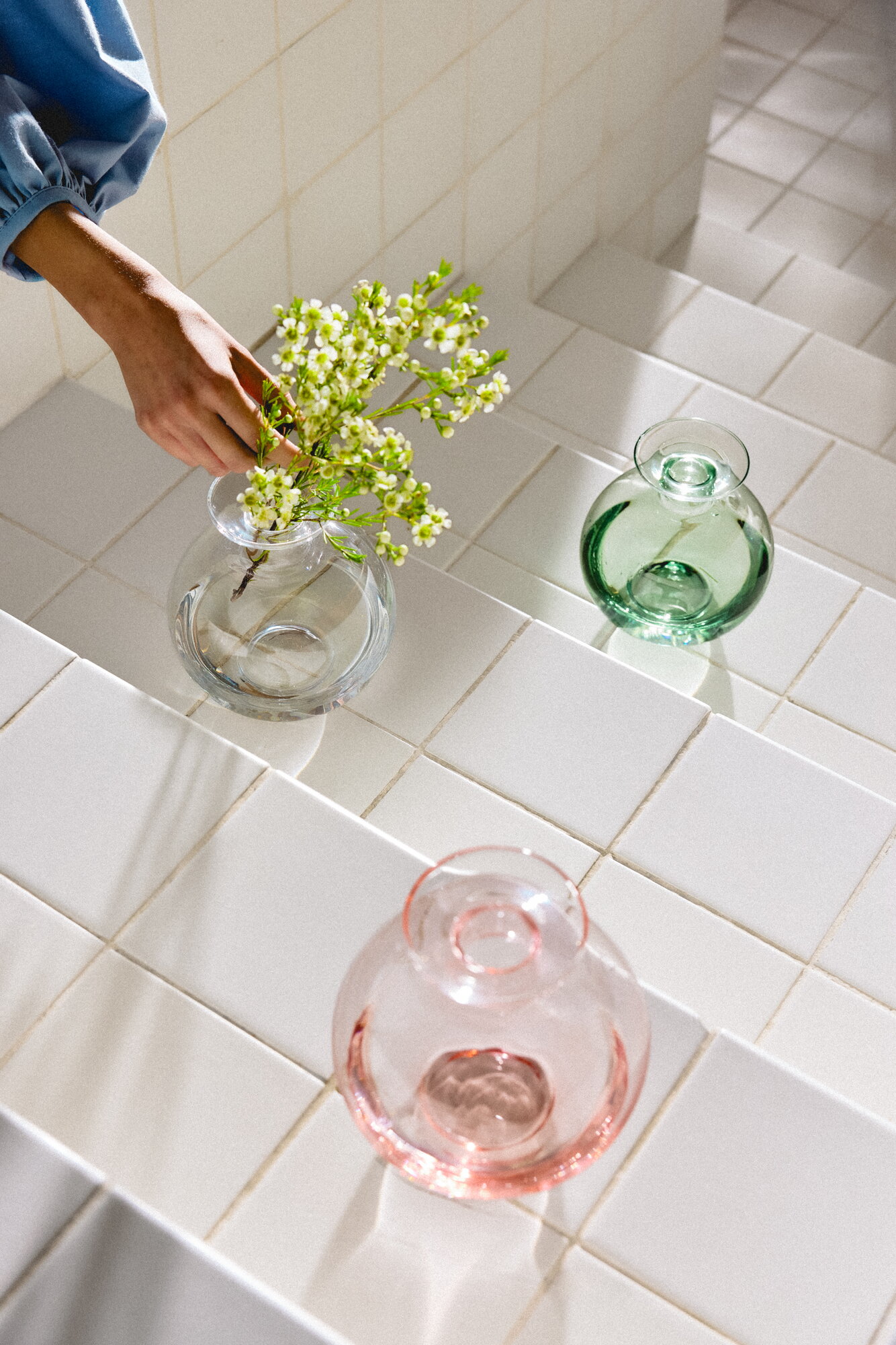 Arabia Vuokko vase, 180 mm, salmon pink | Finnish Design Shop