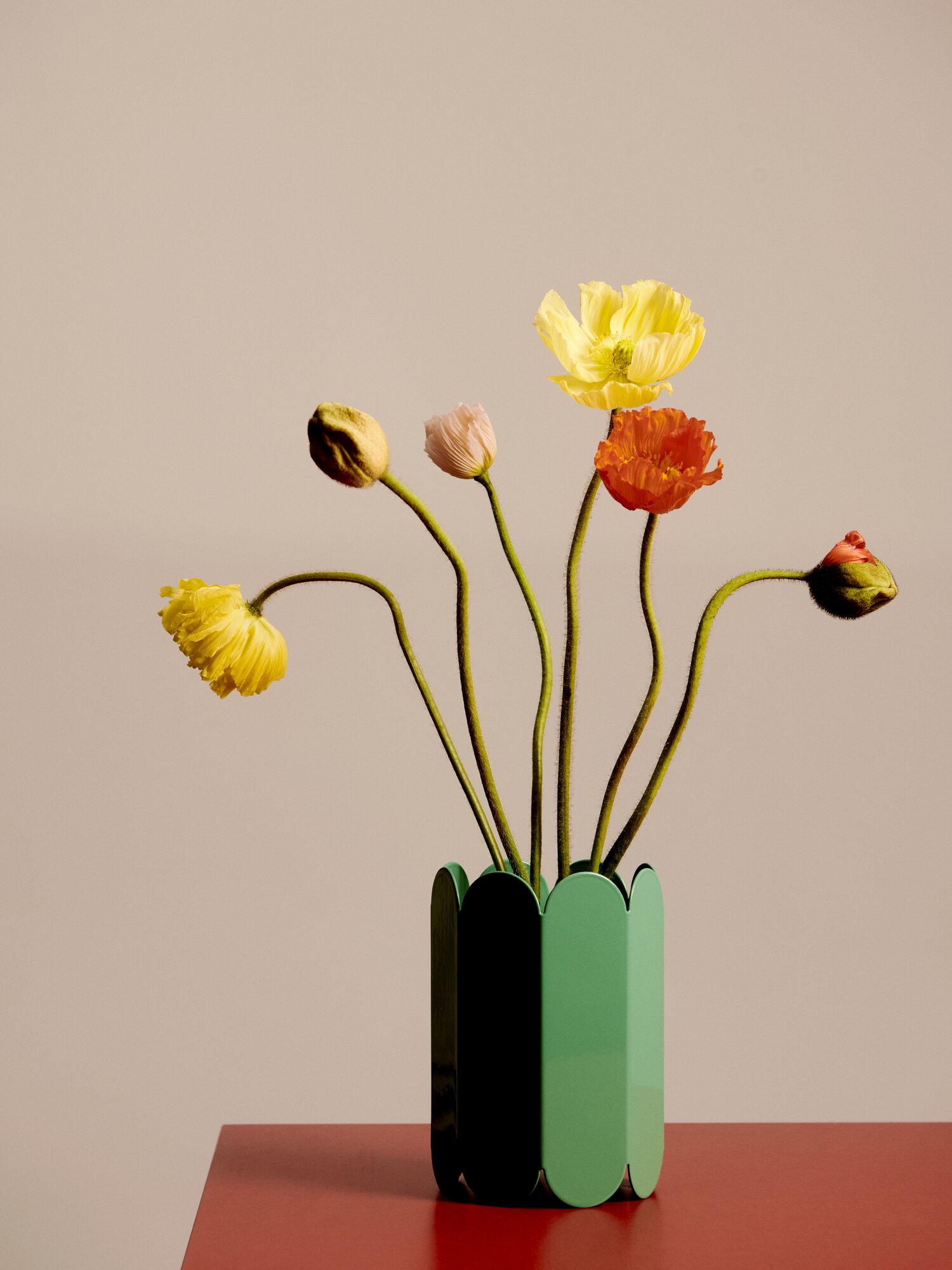 HAY Arcs vase, small, green | Finnish Design Shop