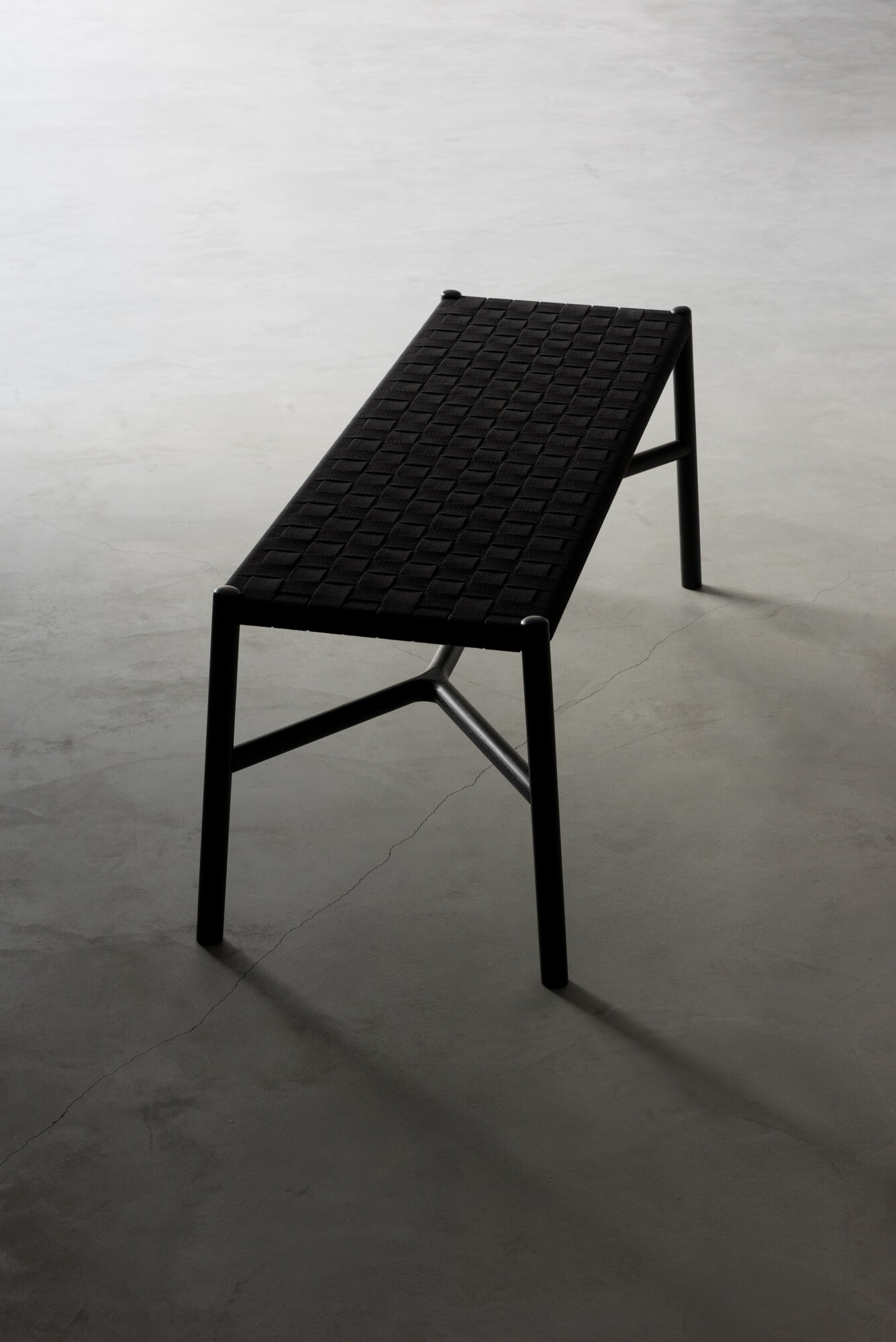 Ariake bench, black - textile strap | Finnish Design Shop