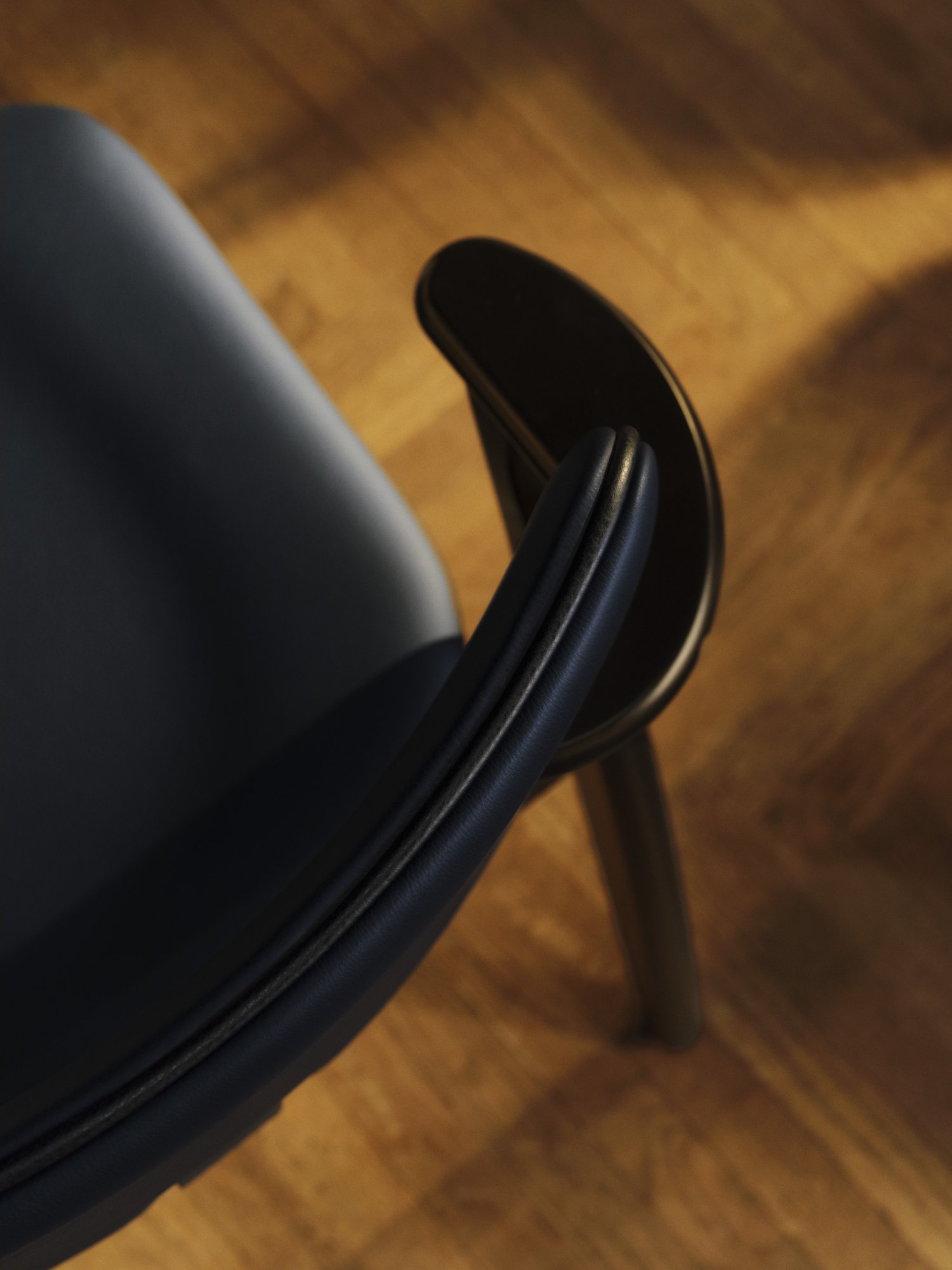 Artek Domus chair, stained black - Spectrum marine - Prestige black ...