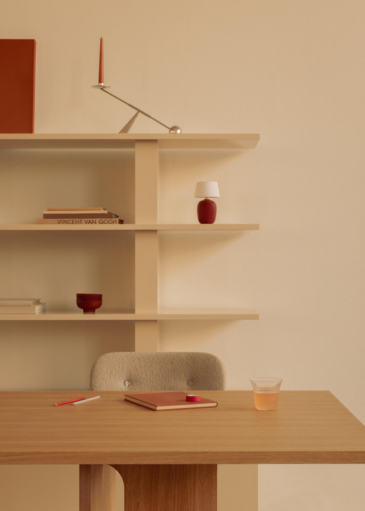 Audo Copenhagen Torso Portable table lamp, ruby | Finnish Design Shop UK