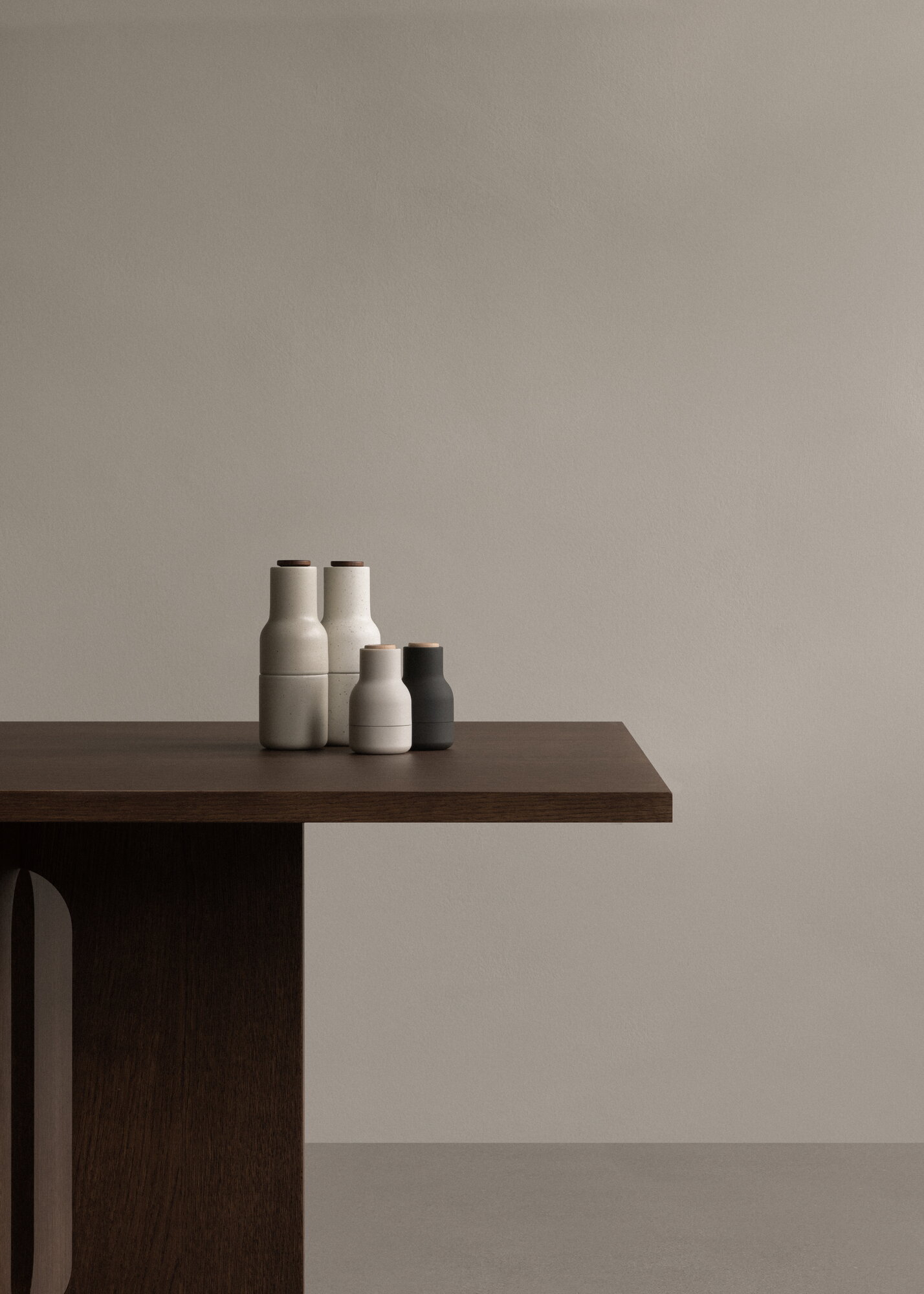 Audo Copenhagen Bottle Grinder 2 pcs, small, ash - carbon - beech ...