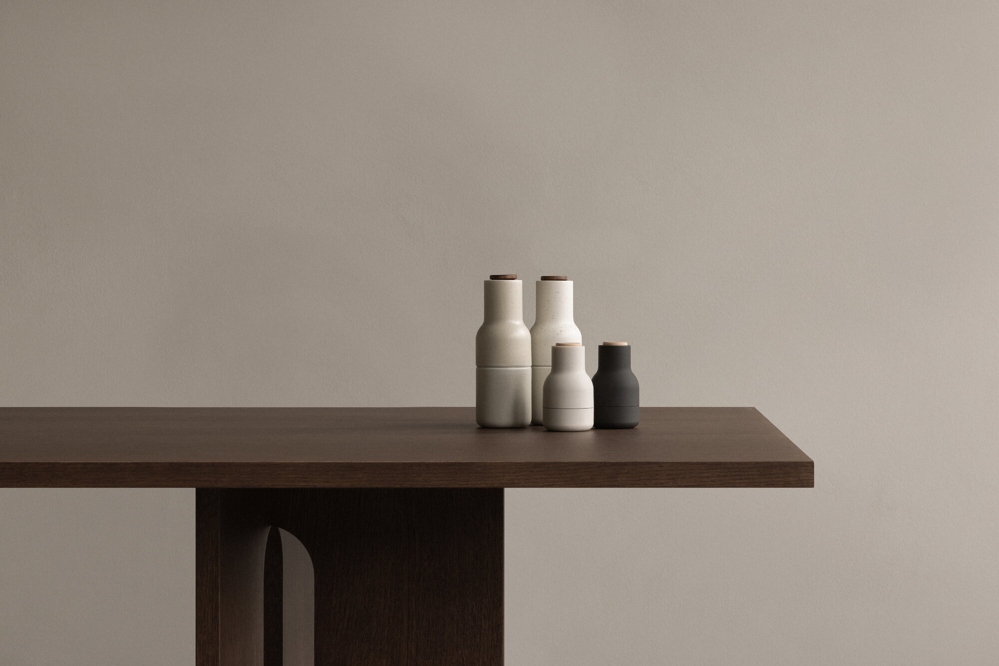 Audo Copenhagen Bottle Grinder 2 pcs, small, ash - carbon - beech ...