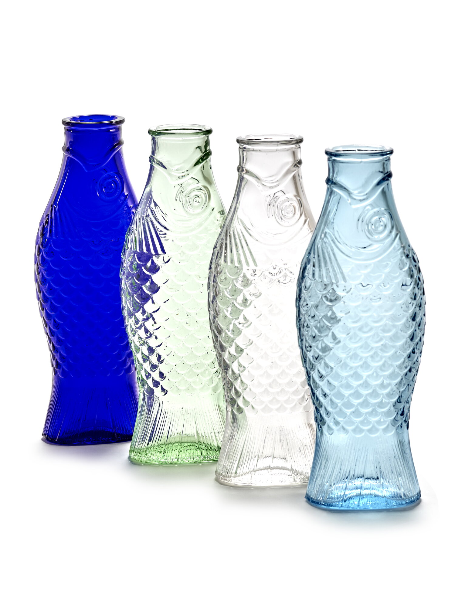 Serax Fish & Fish bottle, blue | Finnish Design Shop