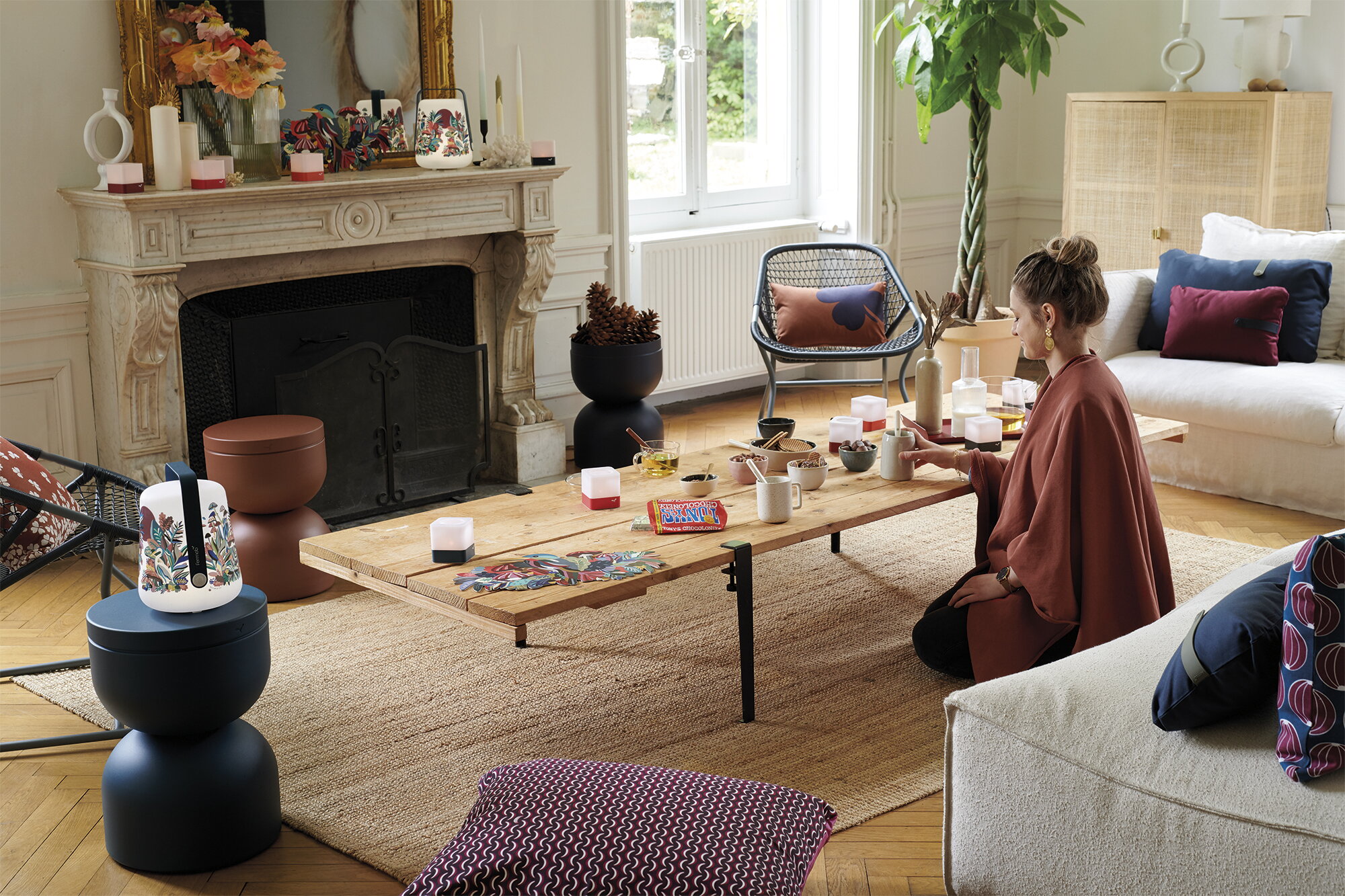 Fermob Piapolo taburete, antracita | Finnish Design Shop