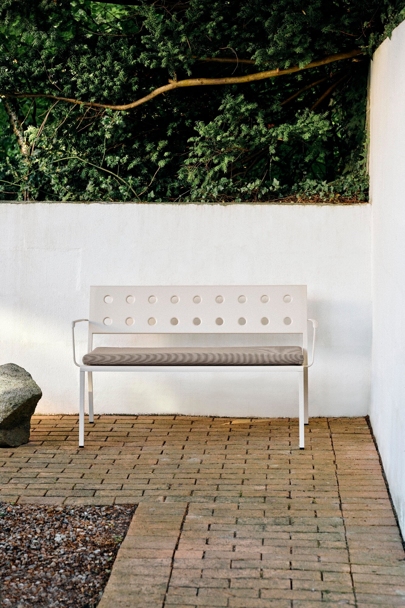 HAY Balcony Dining bench cushion, beige yeast | Finnish Design Shop