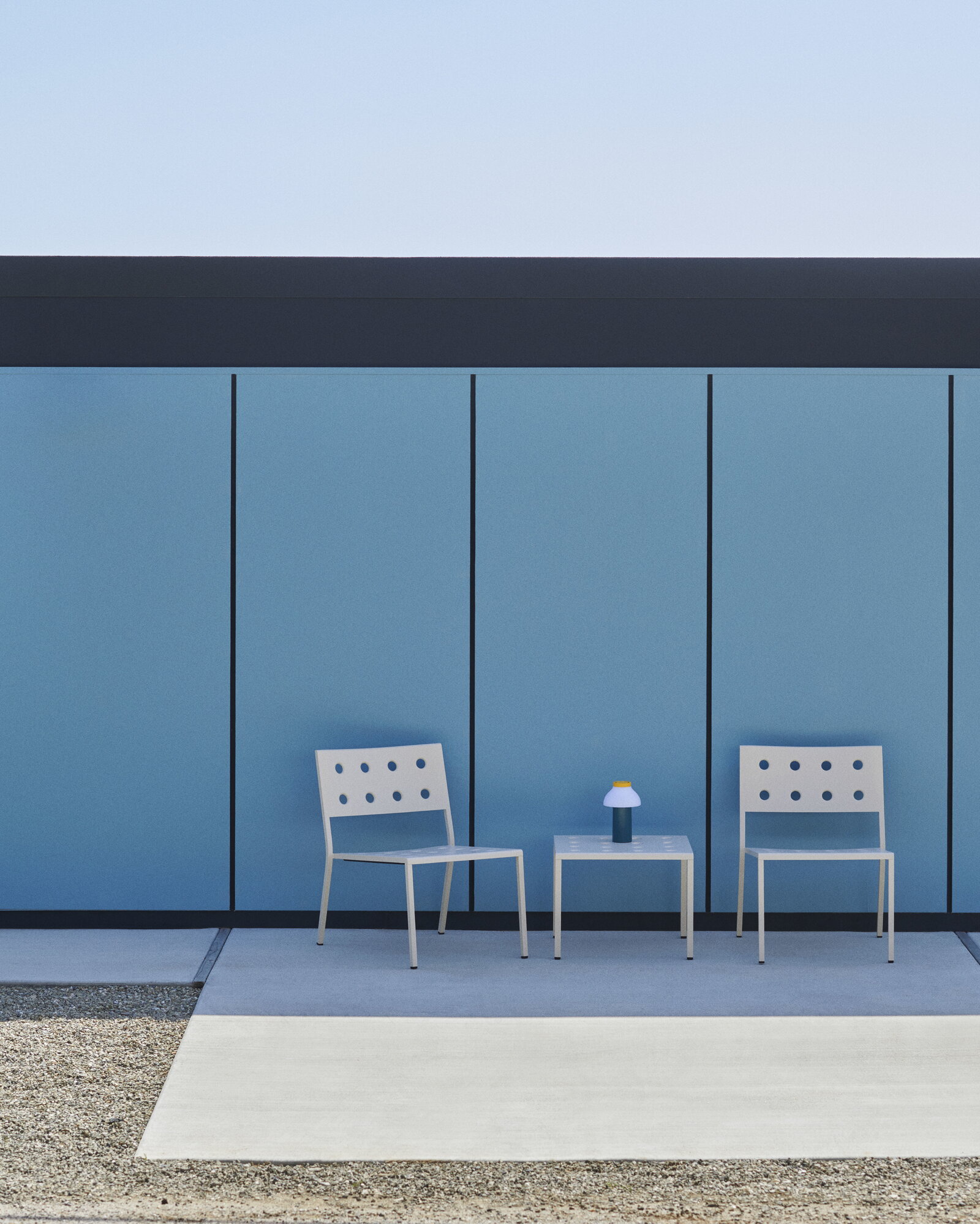 HAY Balcony low table, 50 x 51,5 cm, chalk beige | Finnish Design Shop