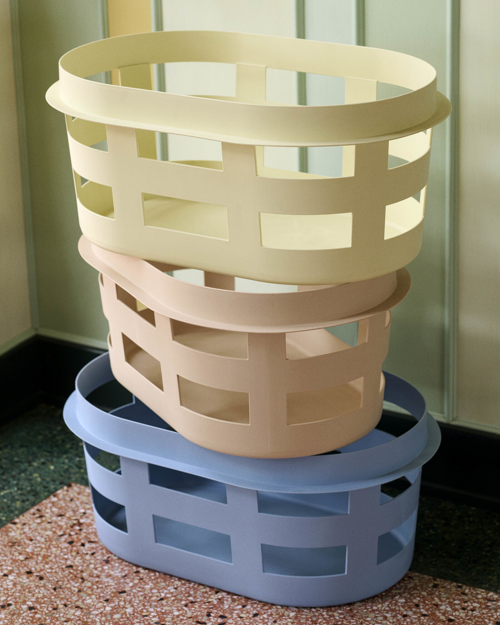 HAY Basket, S, soft yellow | Finnish Design Shop