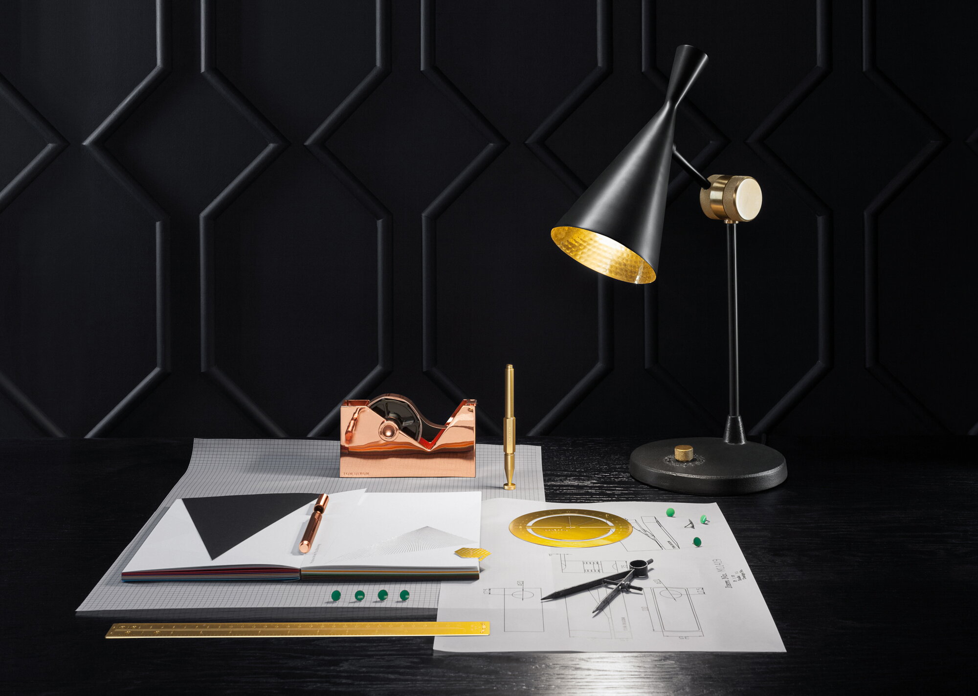 Tom Dixon Beat table lamp, LED, black | Finnish Design Shop