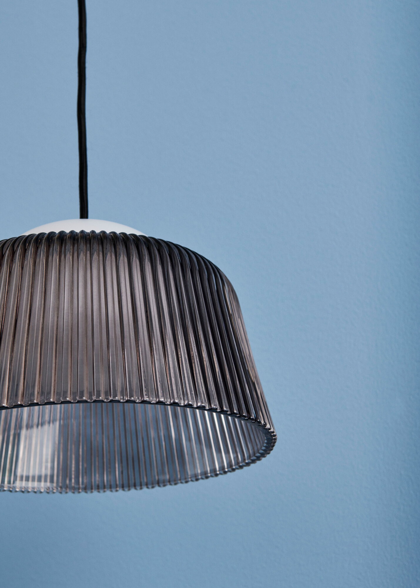 HAY Brim pendant, 24,5 cm, smoked grey glass | Finnish Design Shop