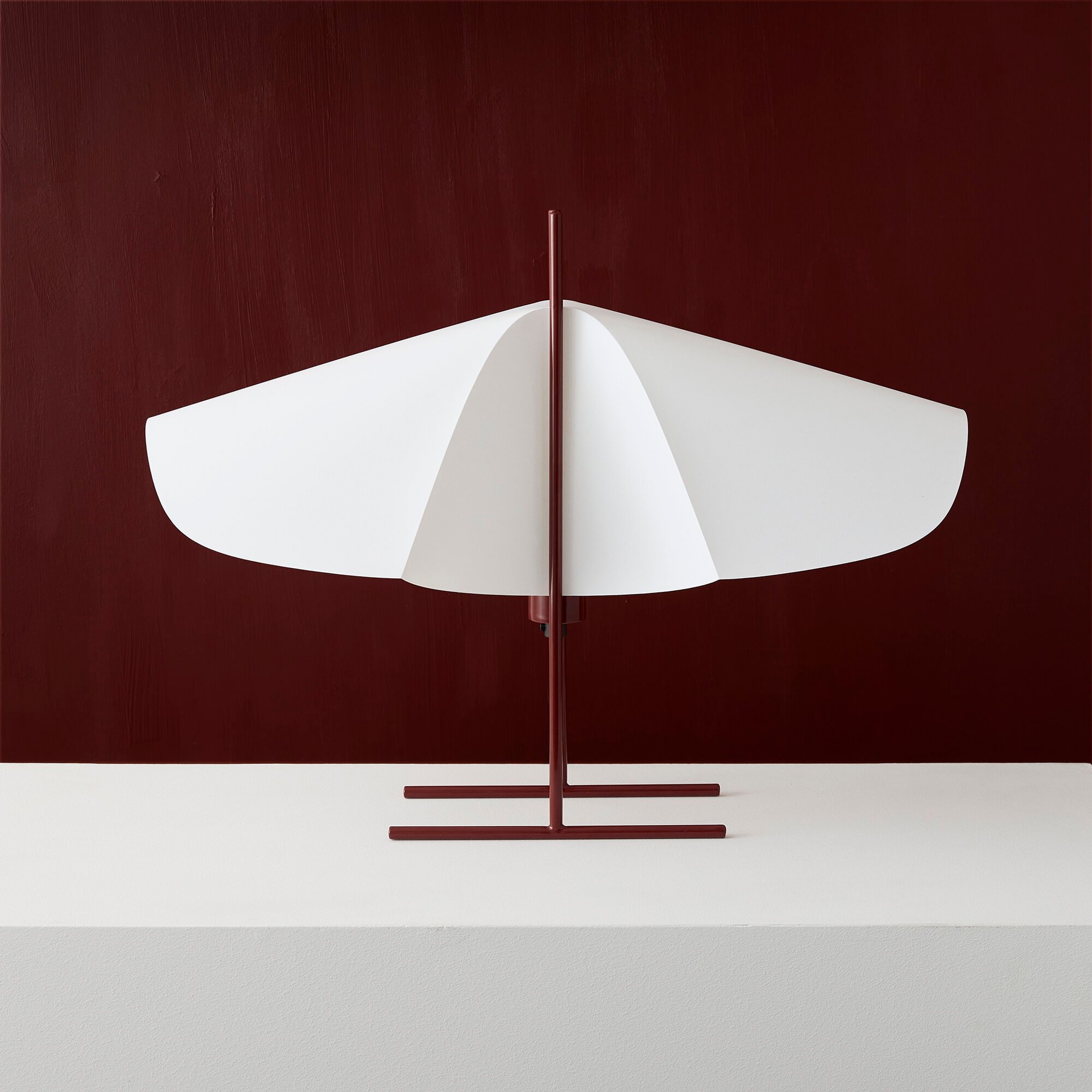 Motarasu Cho table lamp, white - terracotta | Finnish Design Shop