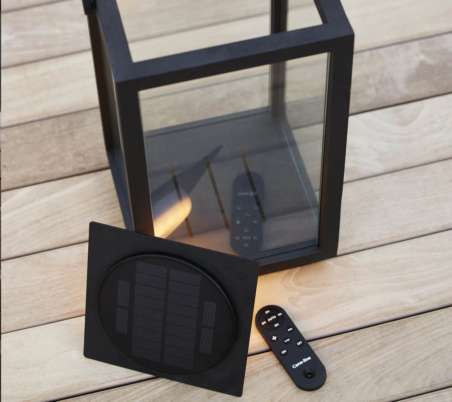 Cane-line Lid & LED lamp for small Lighthouse lantern, lava grey ...