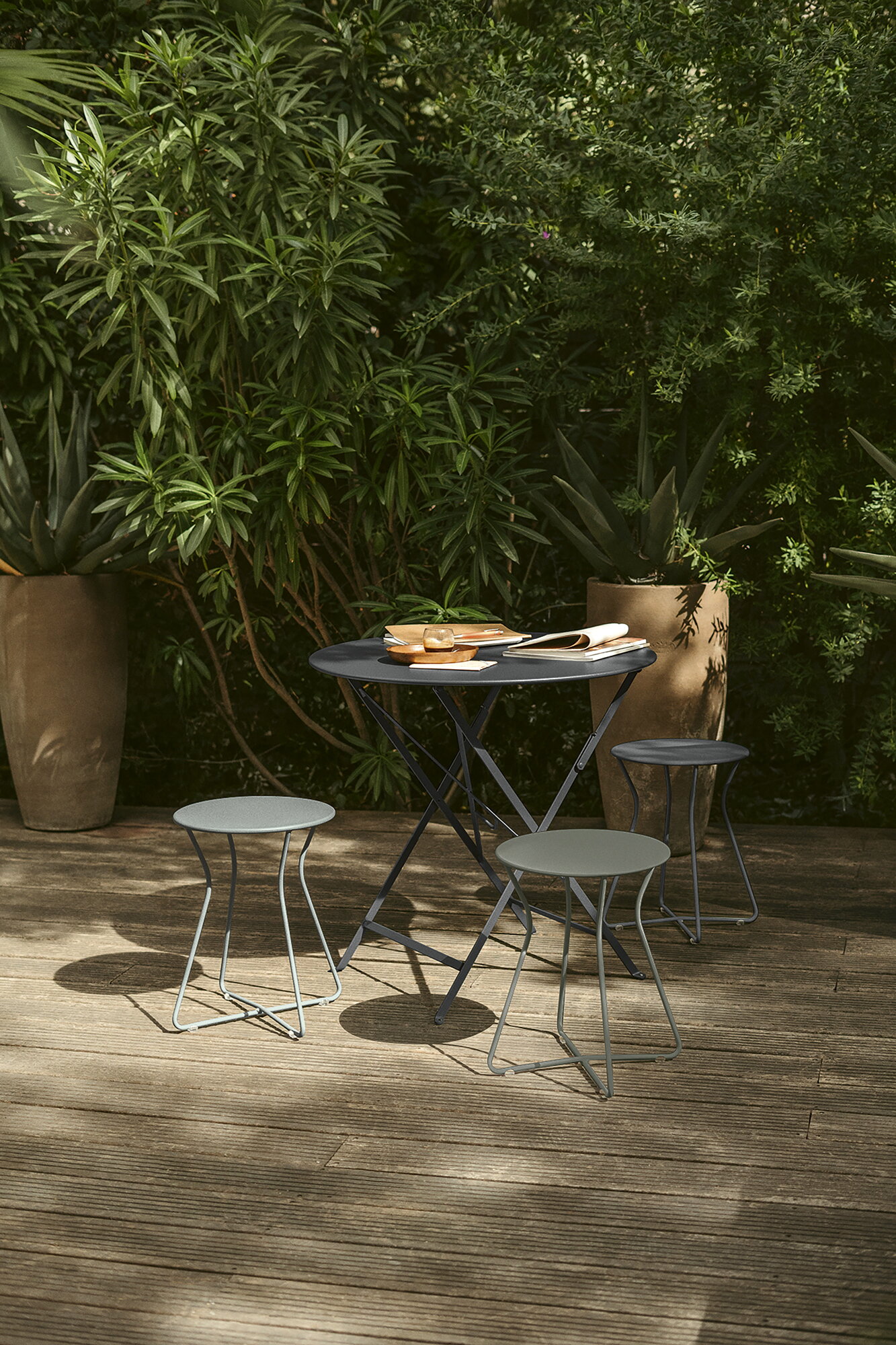 Fermob Bistro table, 77 cm, liquorice | Finnish Design Shop