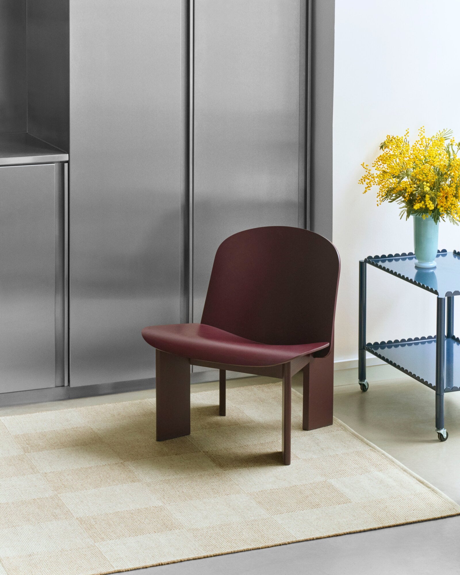 HAY Check rug, sand | Finnish Design Shop