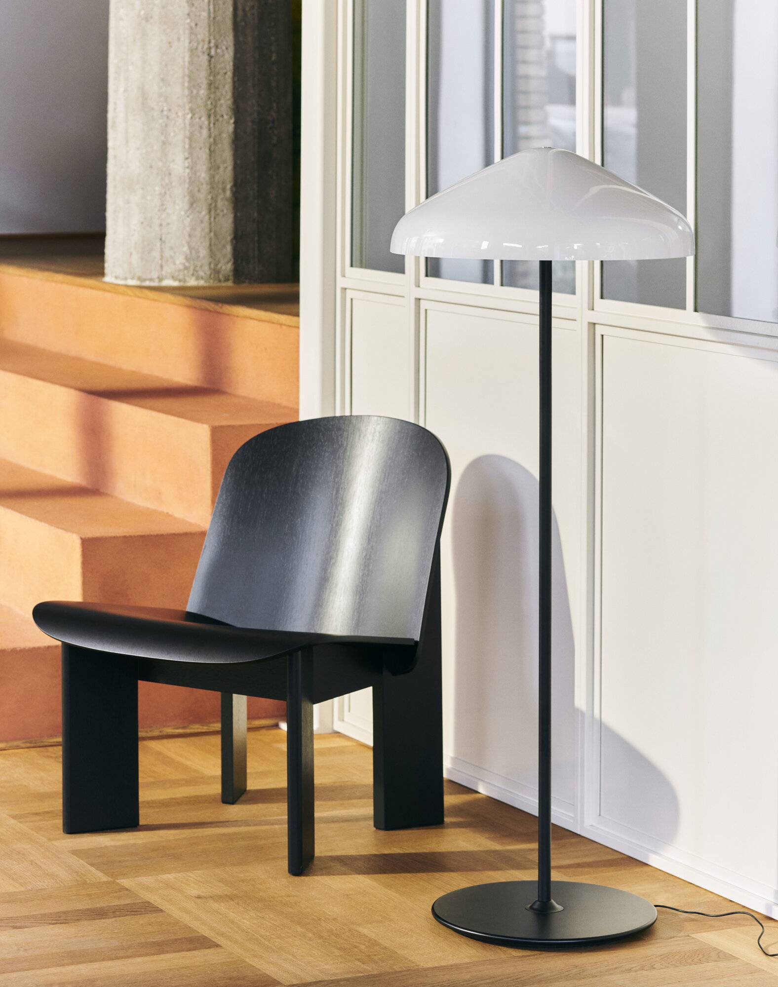 HAY Pao Glass floor lamp, white opal glass | Finnish Design Shop
