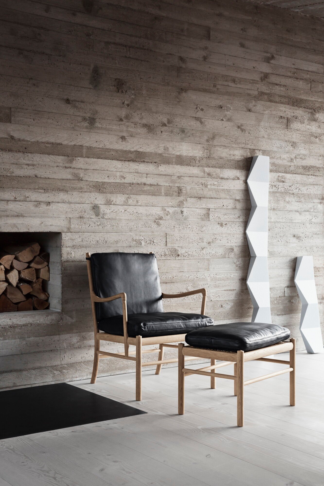 Carl Hansen & Søn OW149 Colonial lounge chair, oiled oak - cognac ...