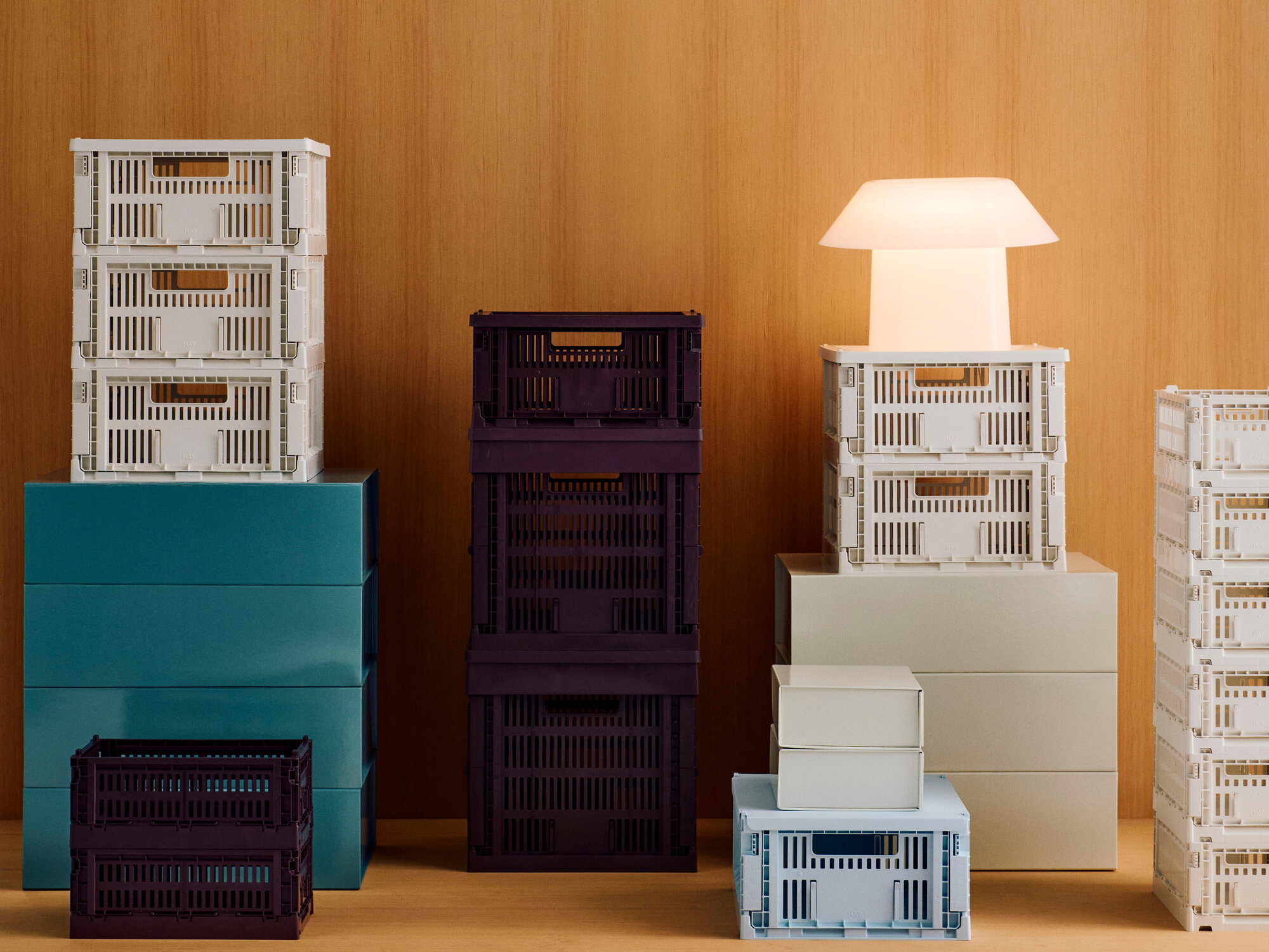HAY Colour Storage box, L, ocean blue | Finnish Design Shop