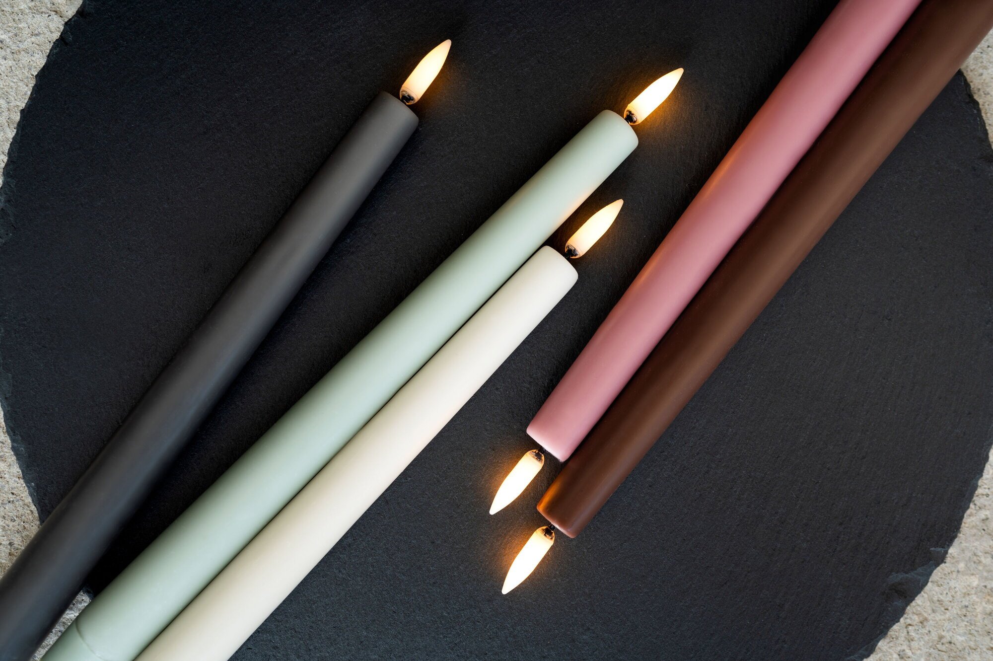 Uyuni Lighting LED kruunukynttilä, 25 cm, 2 kpl, vanilja | Finnish ...