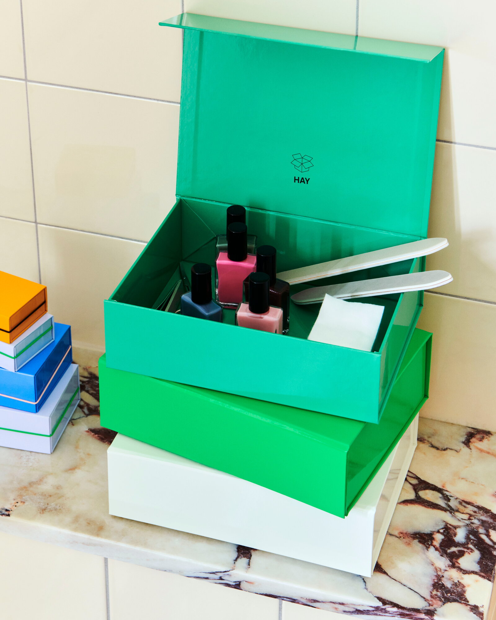 HAY Colour Storage travel jewellery box , S, vibrant blue | Finnish ...