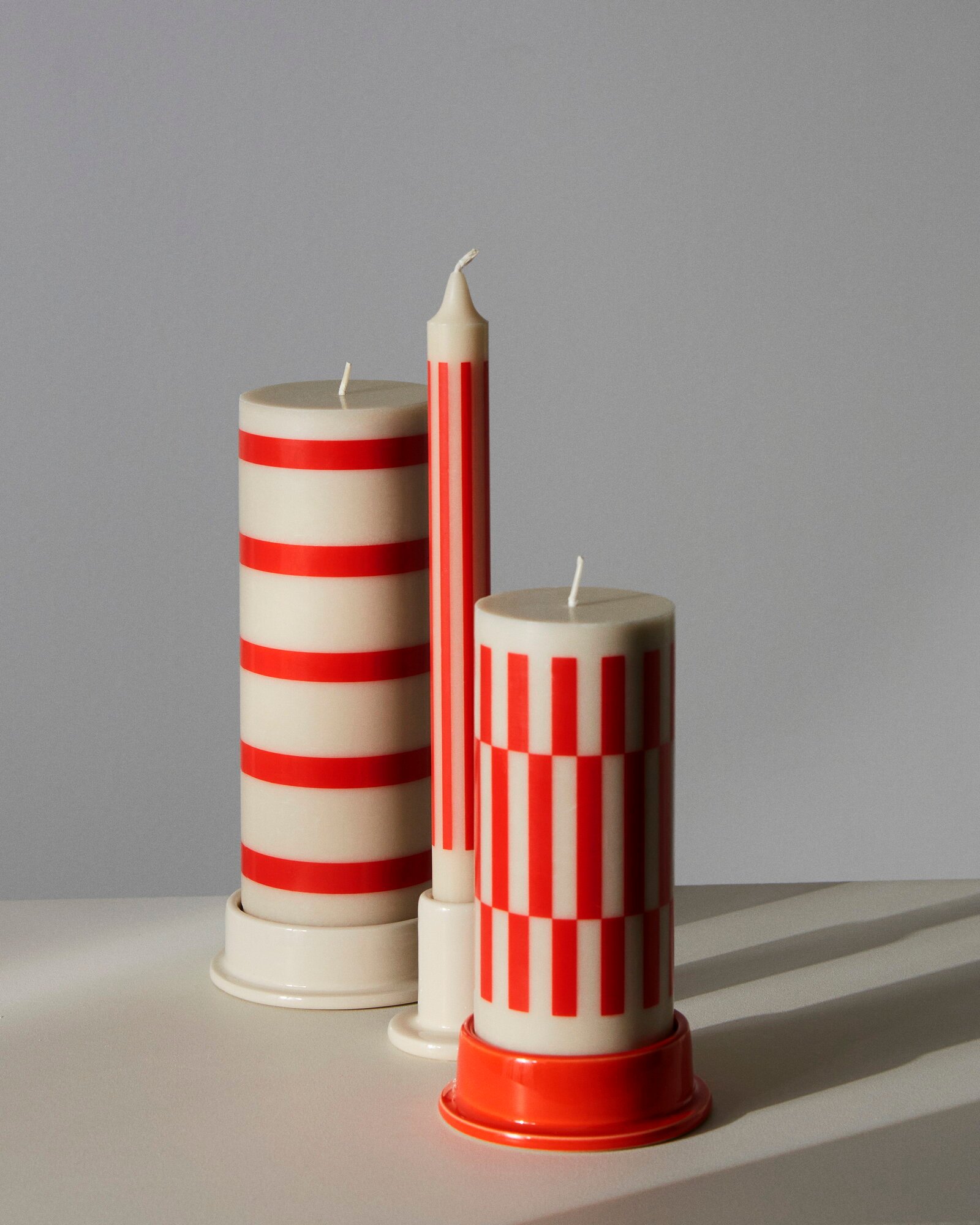 HAY Candele Pattern, set da 4, Crisp Mix | Finnish Design Shop